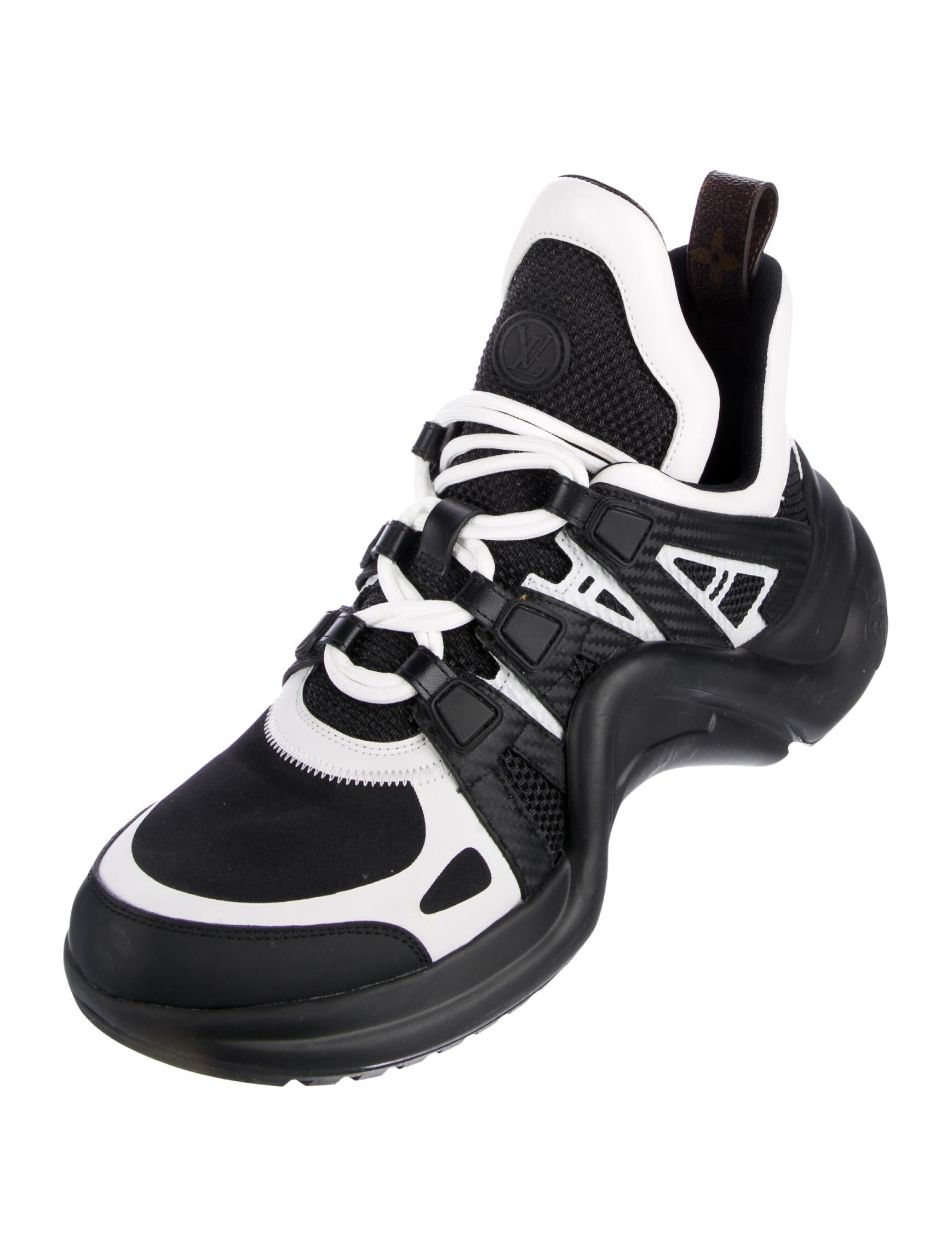 Louis Vuitton LV Monogram Leather Chunky Sneakers - White Sneakers ...