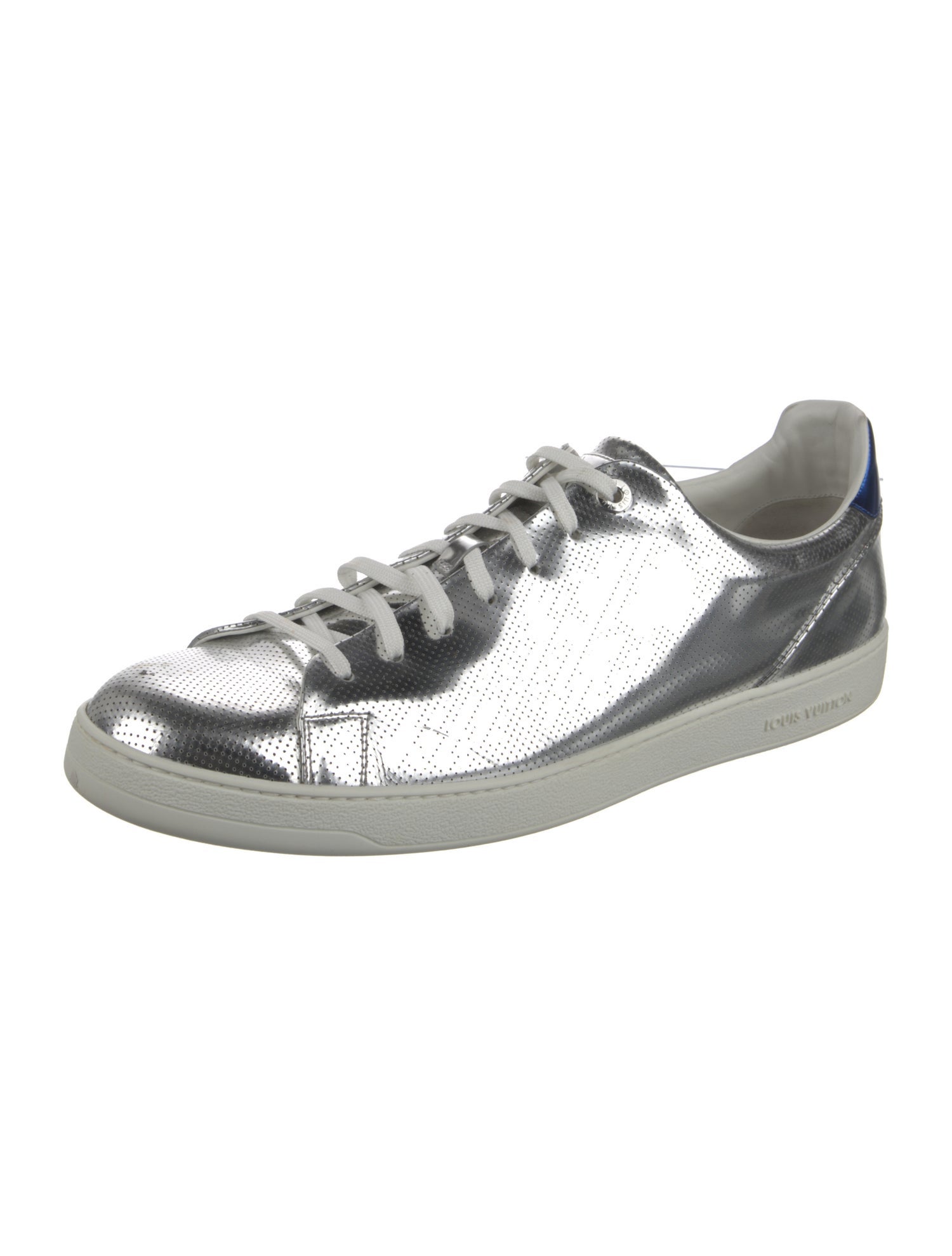 Louis Vuitton Patent Leather Colorblock Pattern Sneakers - Metallic ...