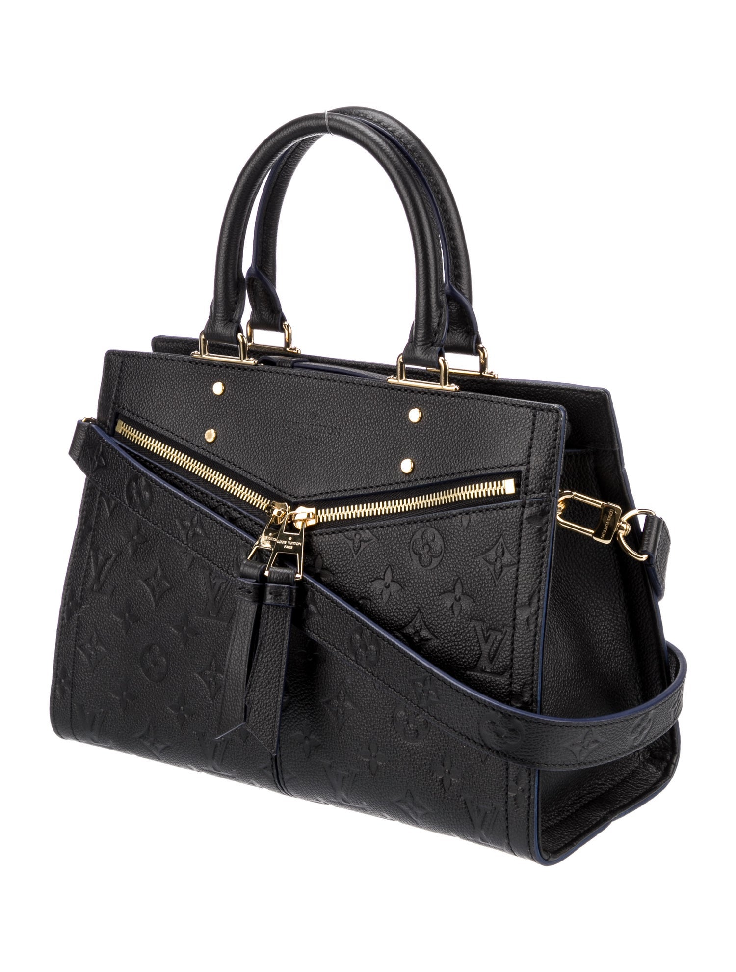 Louis Vuitton Monogram Empreinte Sully MM - Black Totes, Handbags ...