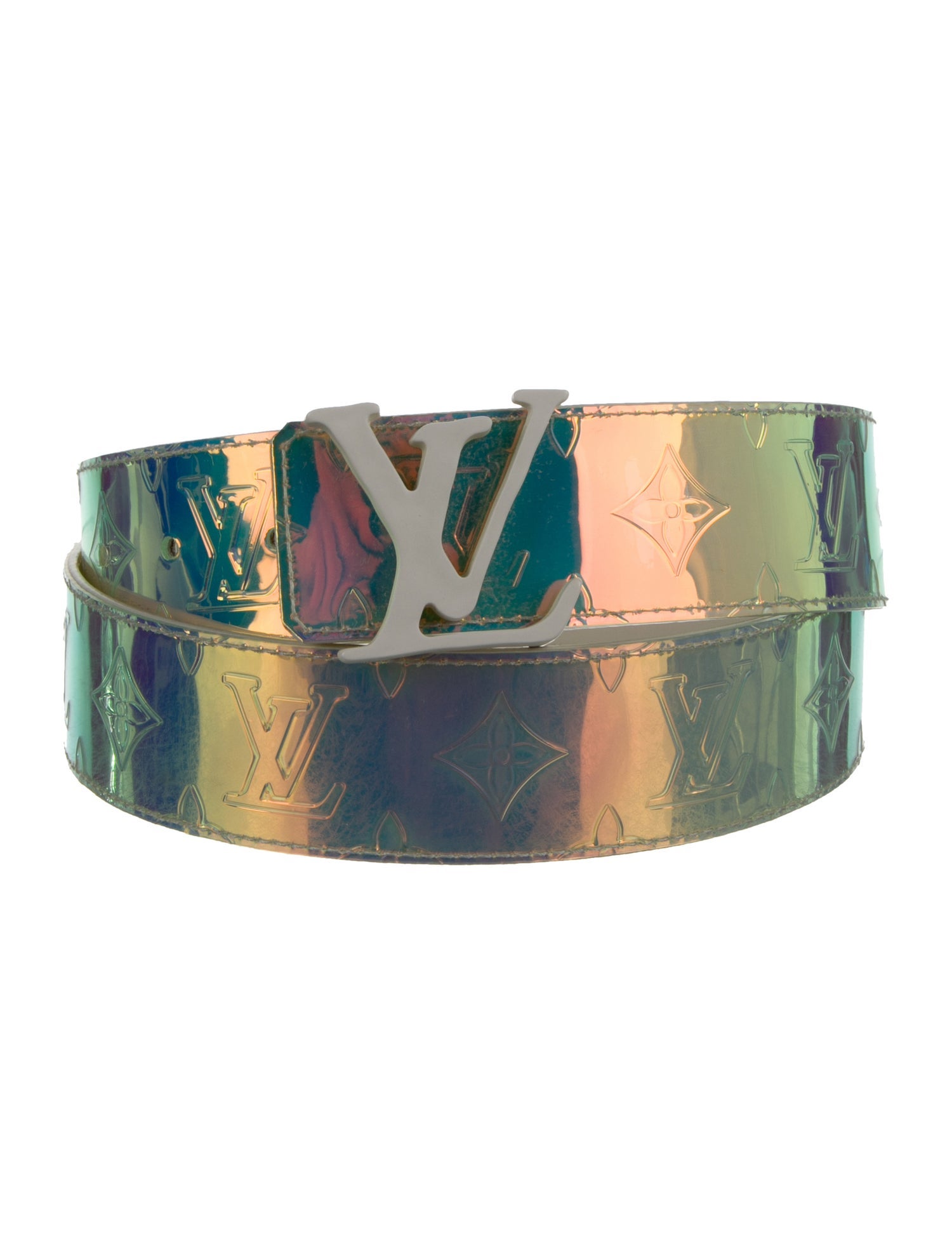 Louis Vuitton 2019 Iridescent 40MM Waist Belt - Blue Belts, Accessories ...