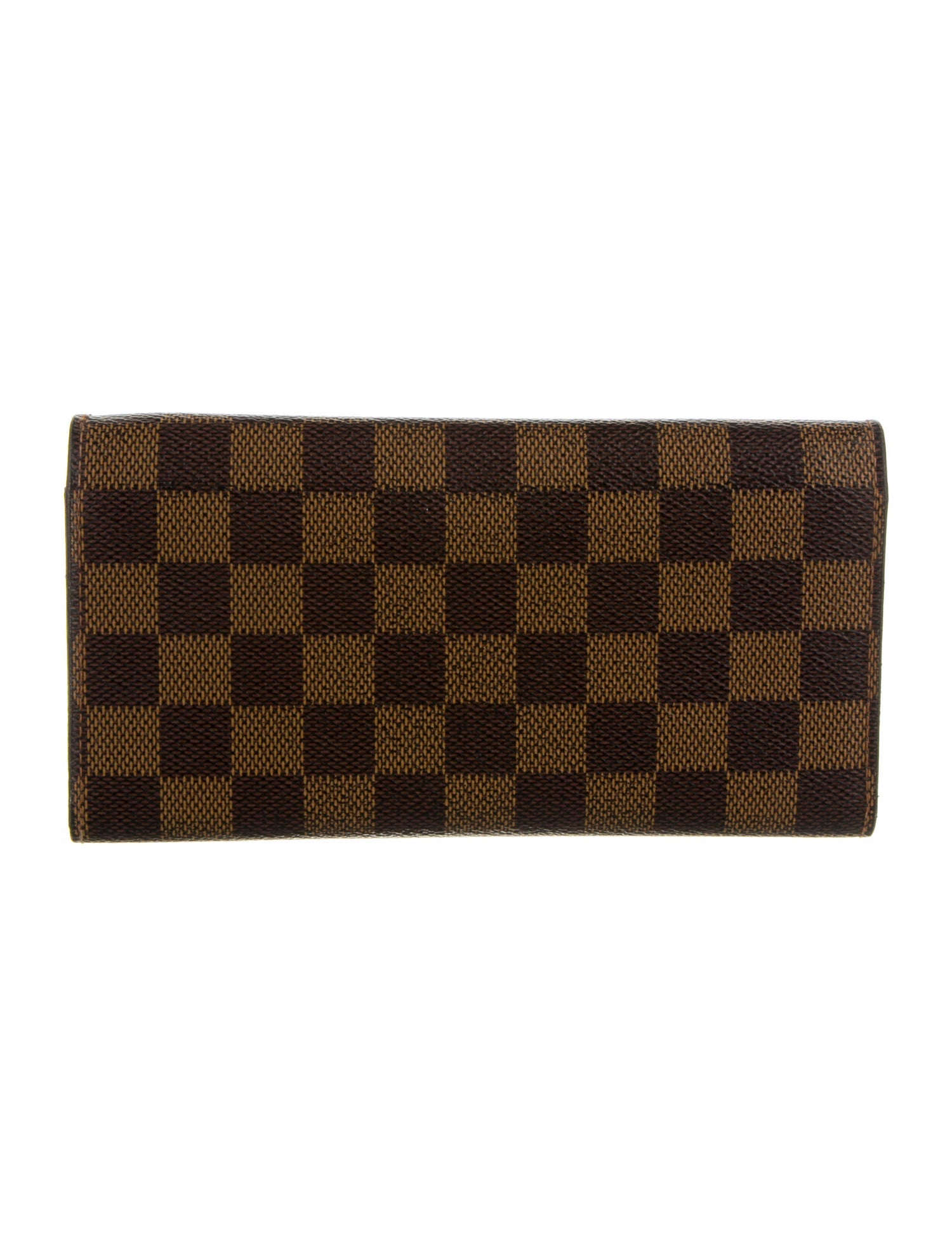 Louis Vuitton 2020 Damier Ebene Pattern Emilie Wallet - Brown Wallets ...
