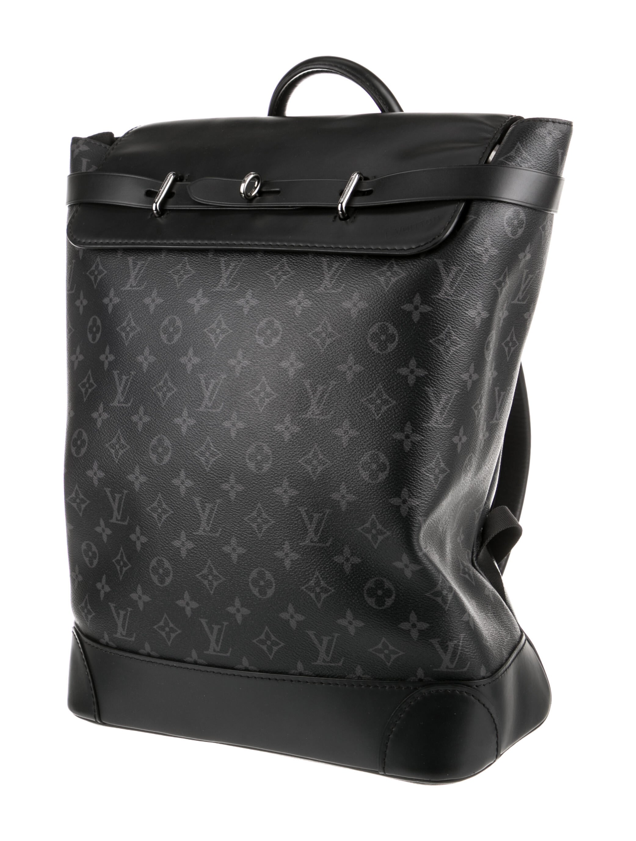 Louis Vuitton Monogram Eclipse Steamer Backpack - Black Backpacks, Bags ...