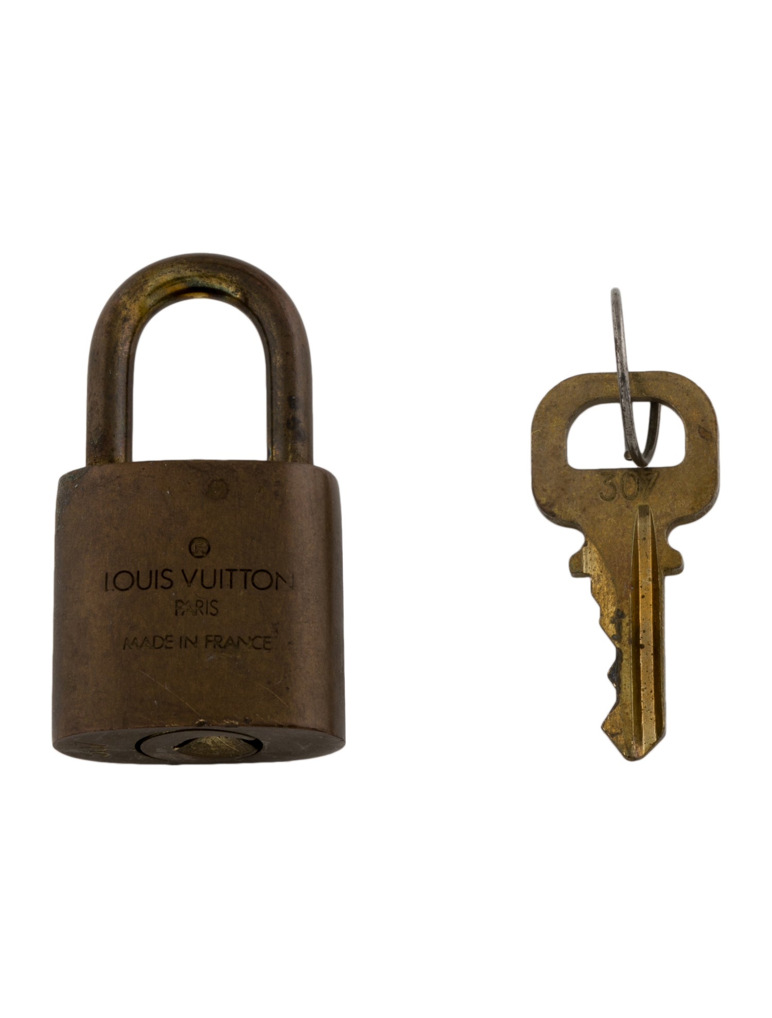Louis Vuitton Brass Lock & Key Set - Gold Bag Accessories, Accessories ...