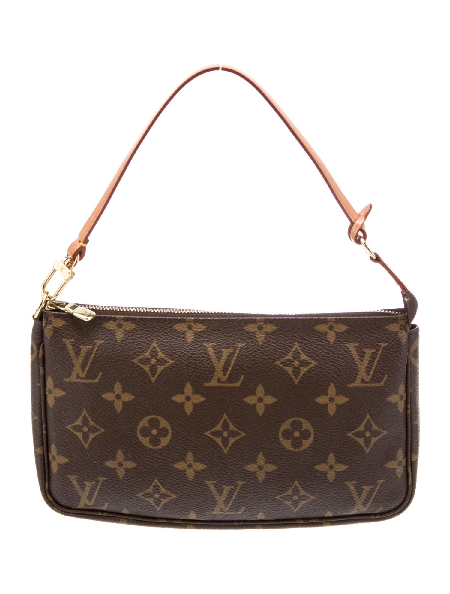 Louis Vuitton Monogram Pochette Accessoires - Brown Handle Bags ...