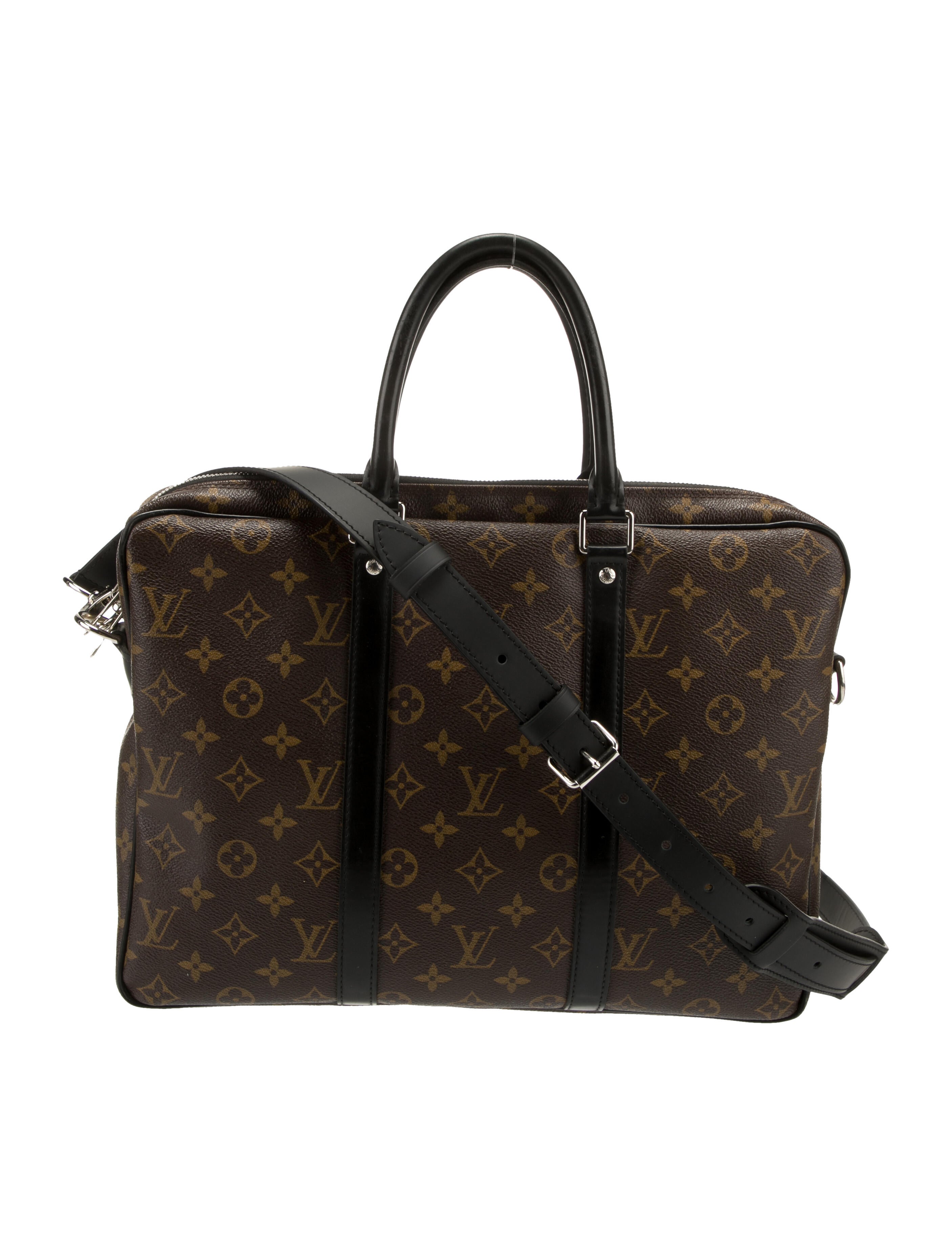 Louis Vuitton 2018 Monogram Eclipse District MM - Black Briefcases ...