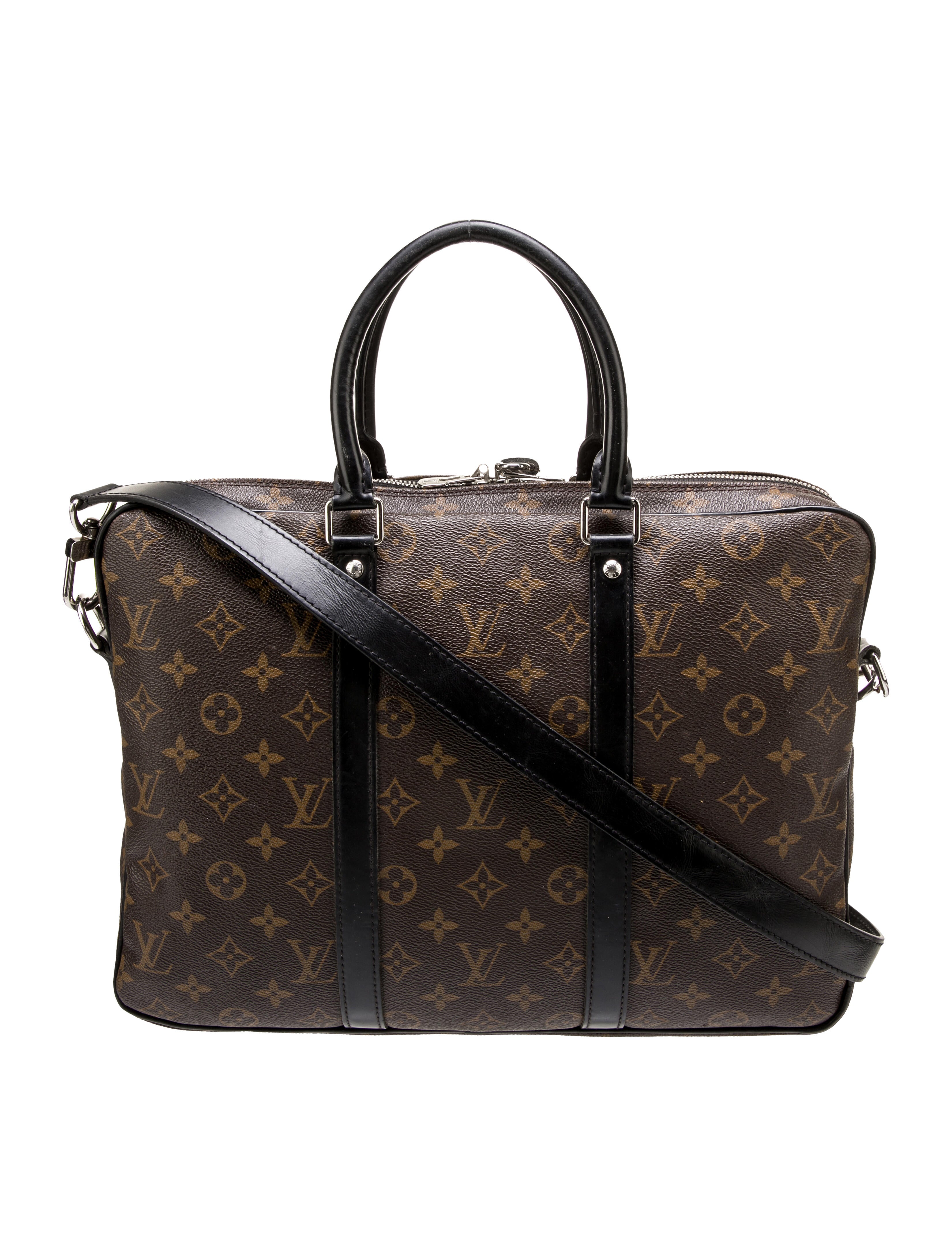 Louis Vuitton 2018 Monogram Eclipse District MM - Black Briefcases ...