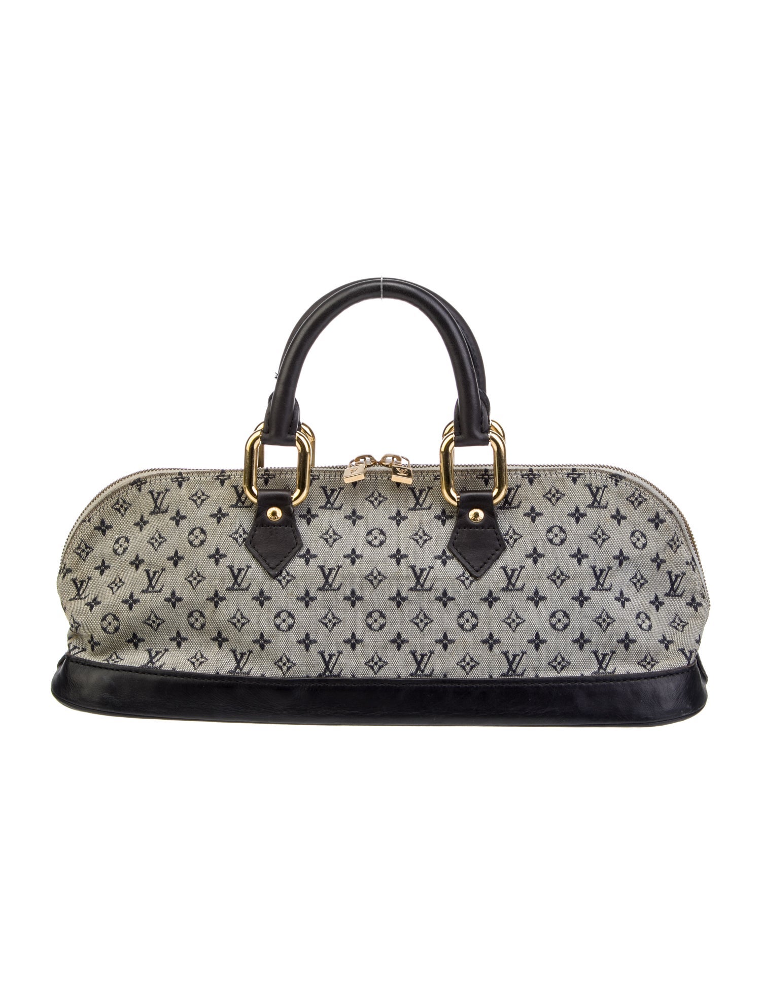 Louis Vuitton Monogram Mini Lin Alma Long - Blue Handle Bags, Handbags ...
