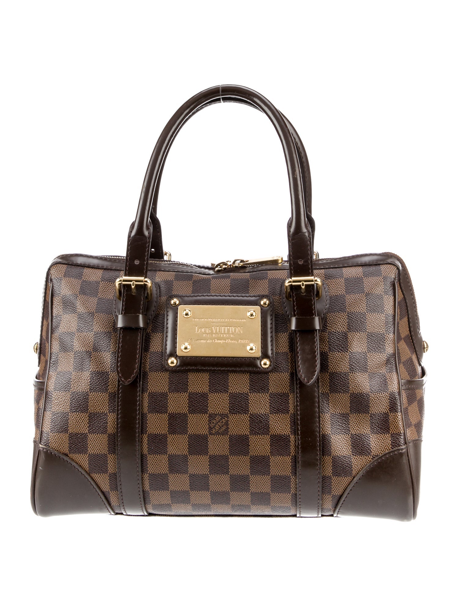 Louis Vuitton Damier Ebene Berkeley - Brown Handle Bags, Handbags ...