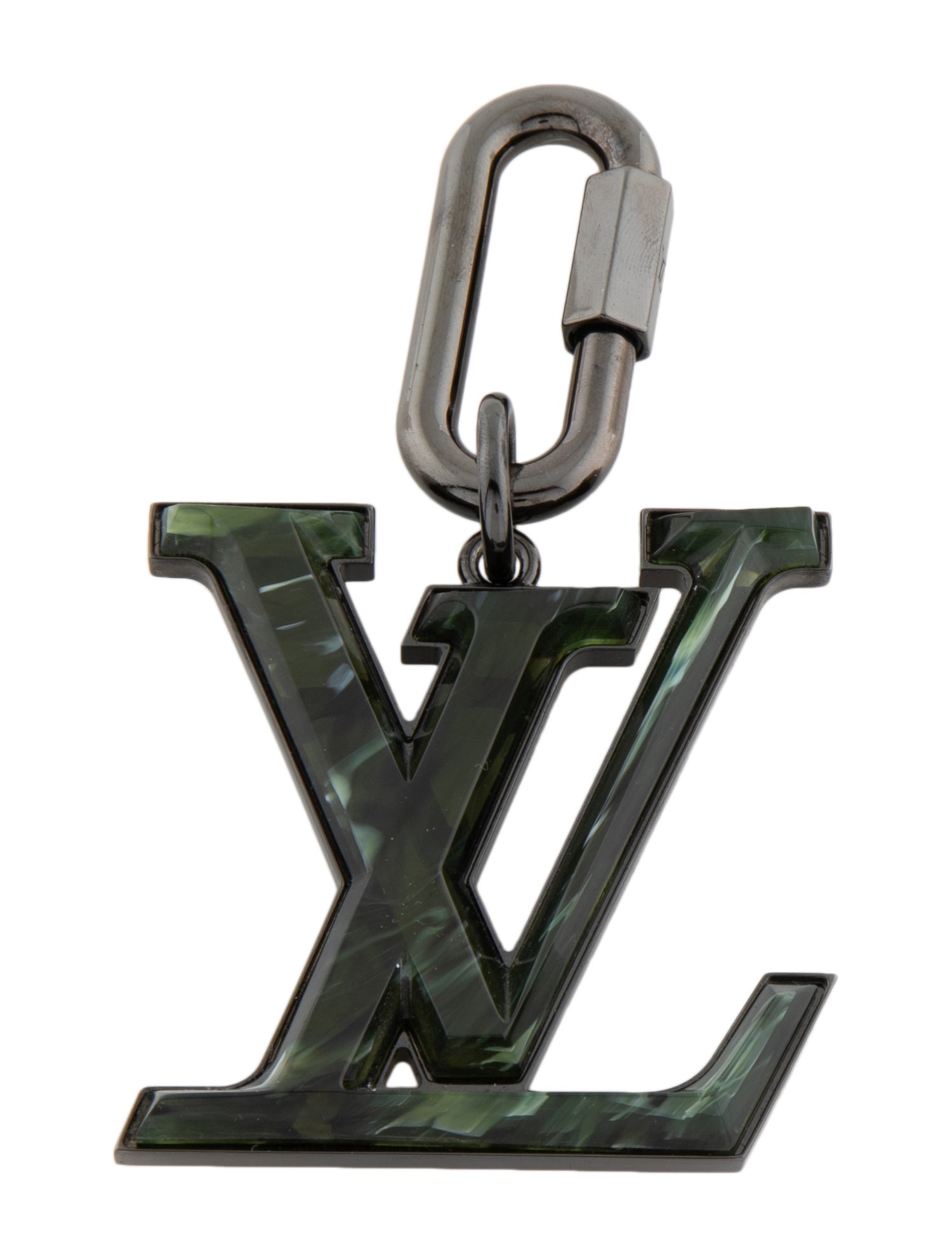 Louis Vuitton LV Initiales Bag Charm & Key Holder - Blue Keychains ...