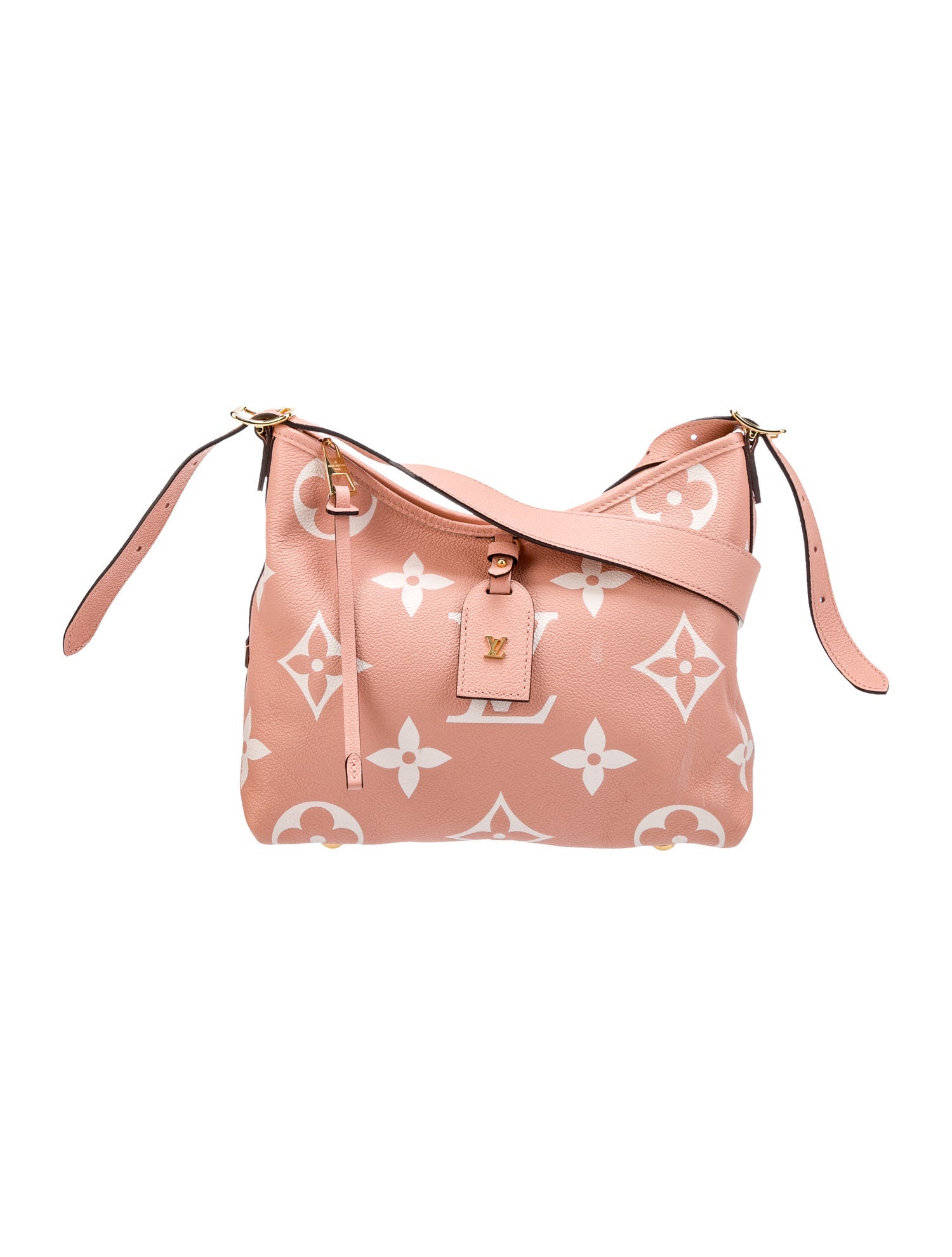 Louis Vuitton Monogram Bicolor Empreinte CarryAll PM - Pink Shoulder ...