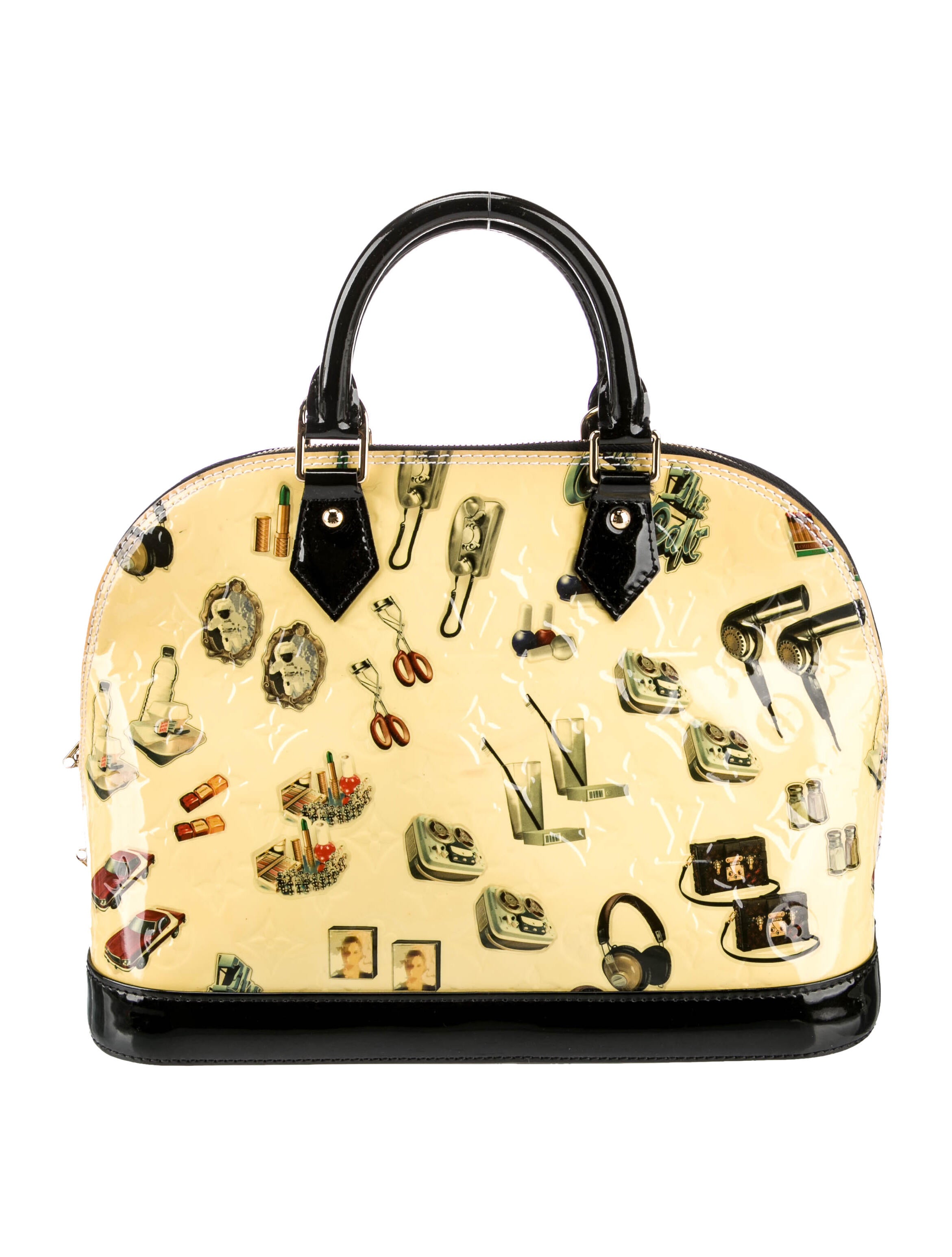 Louis Vuitton Stickers Alma PM - Yellow Handle Bags, Handbags ...