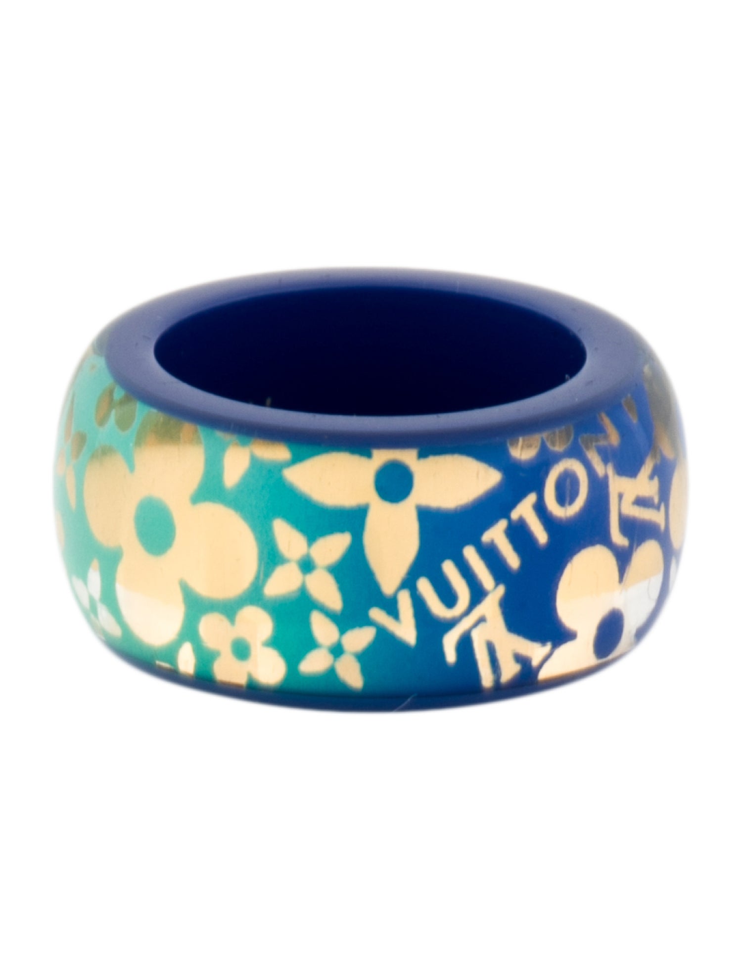 Louis Vuitton Inclusion Band Ring - Blue, Brass Band, Rings - LOU844234 ...