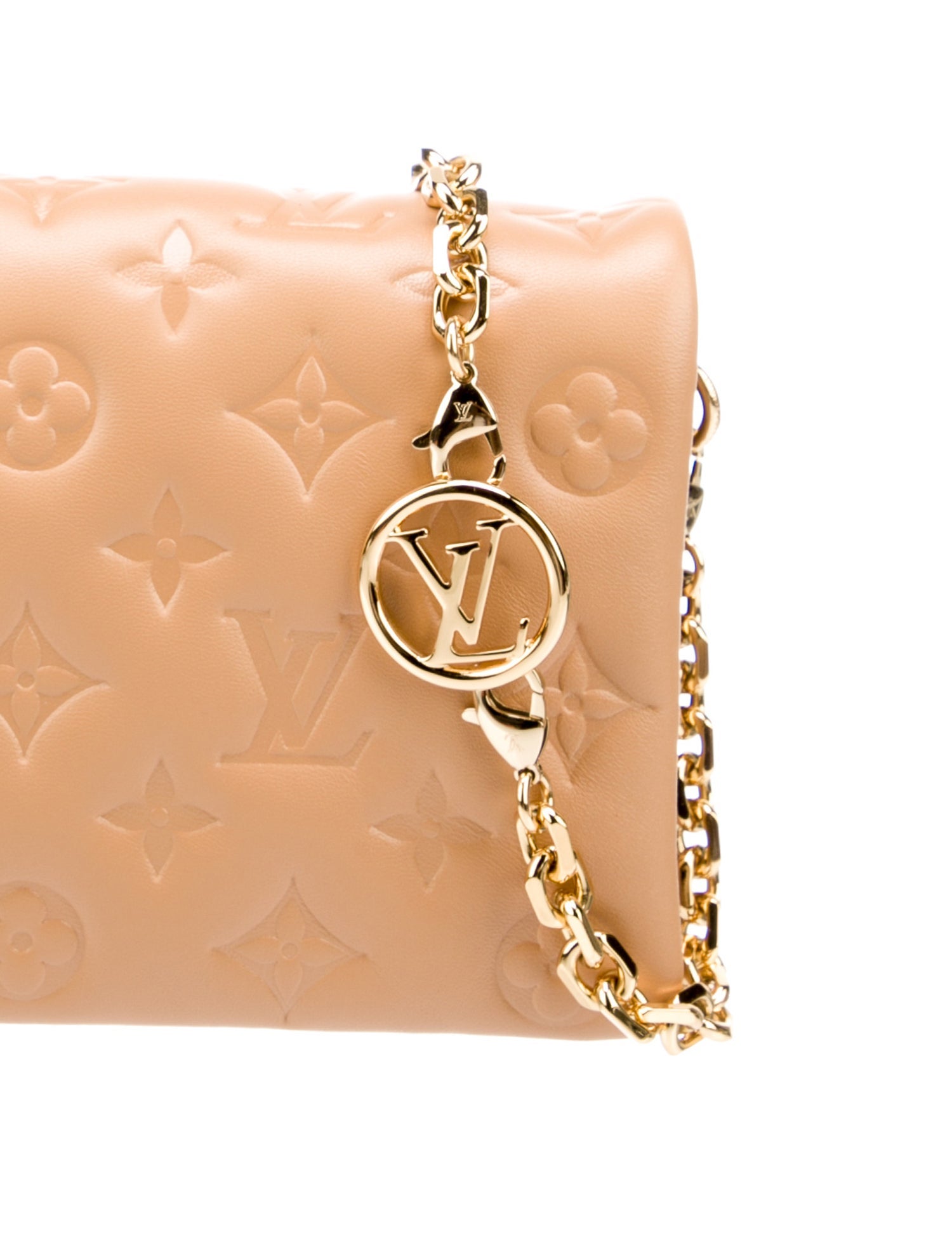 Louis Vuitton Monogram Embossed Pochette Coussin - Neutrals Crossbody ...