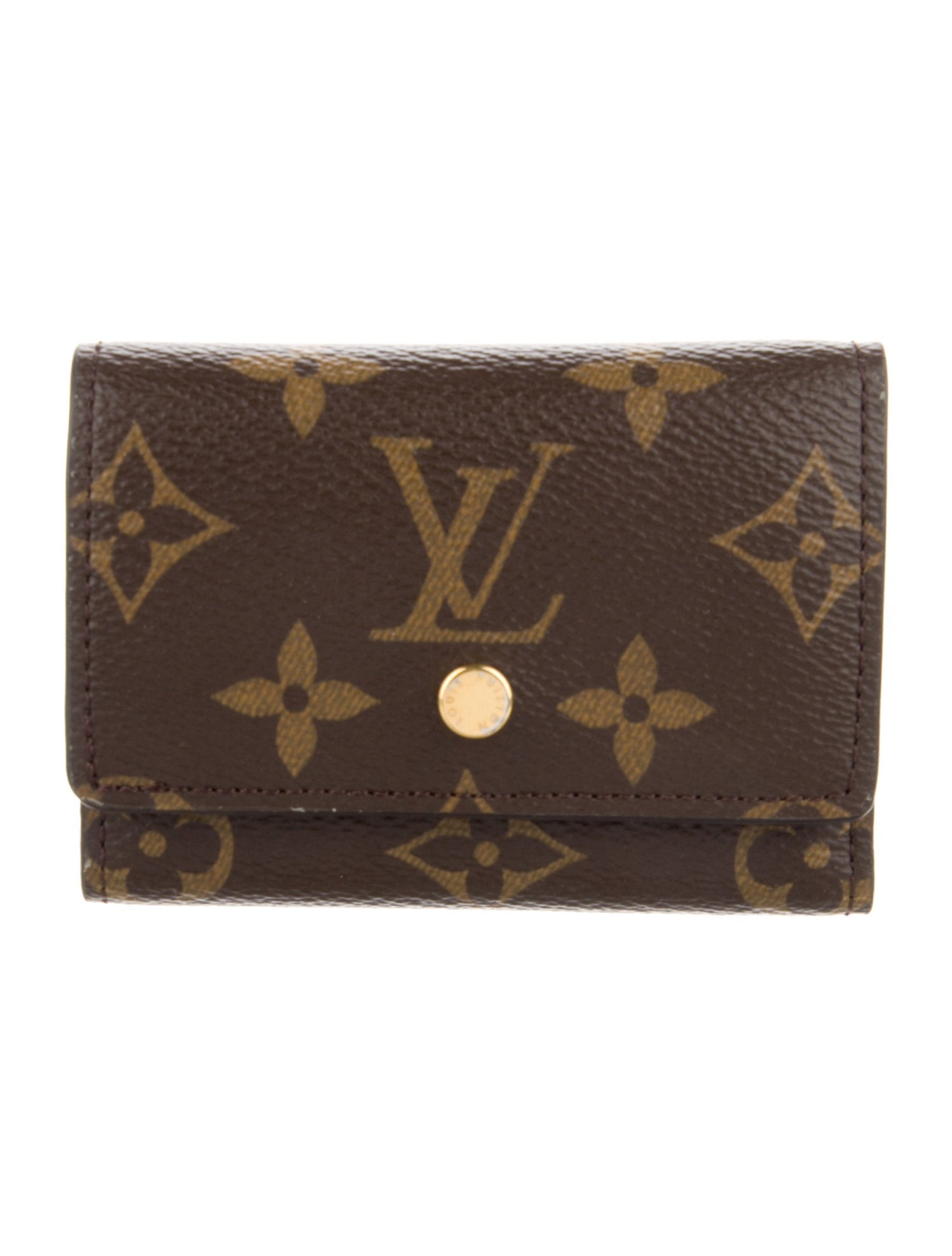 Louis Vuitton LV Monogram Coated Canvas Compact Wallet - Brown Wallets ...