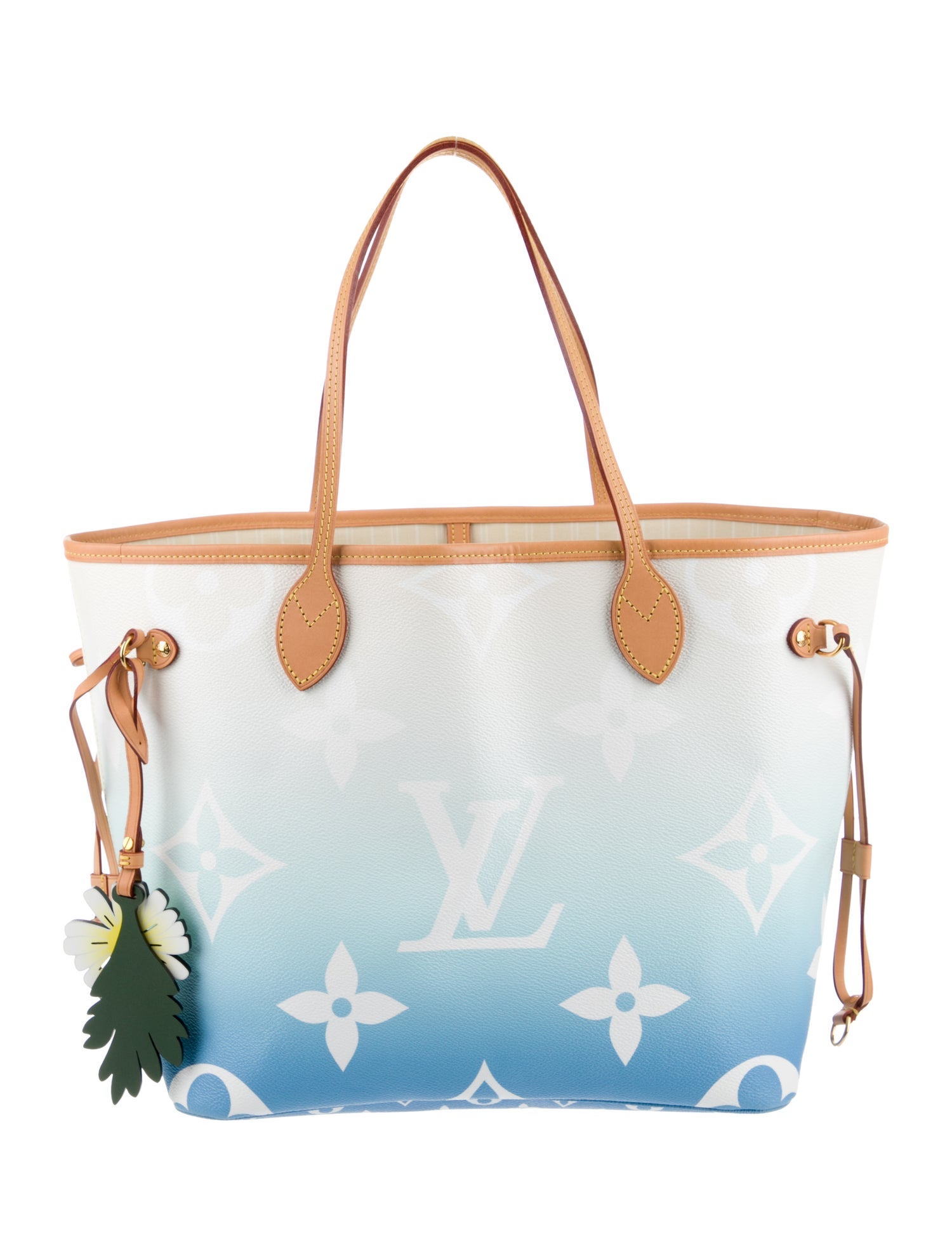 Louis Vuitton Monogram Giant By The Pool Neverfull MM w/ Pouch - Blue ...