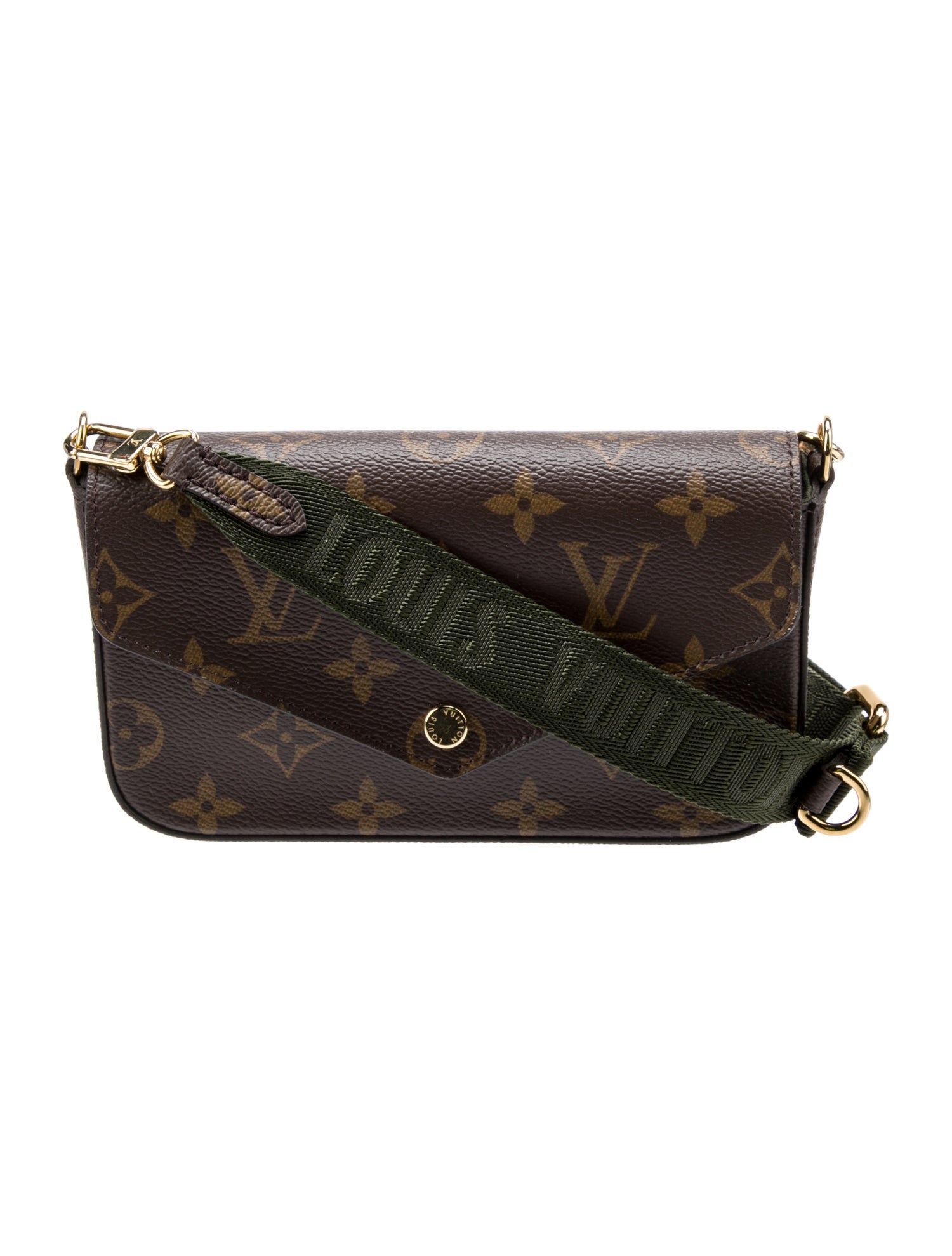 Louis Vuitton Monogram Félicie Strap & Go - Brown Shoulder Bags ...