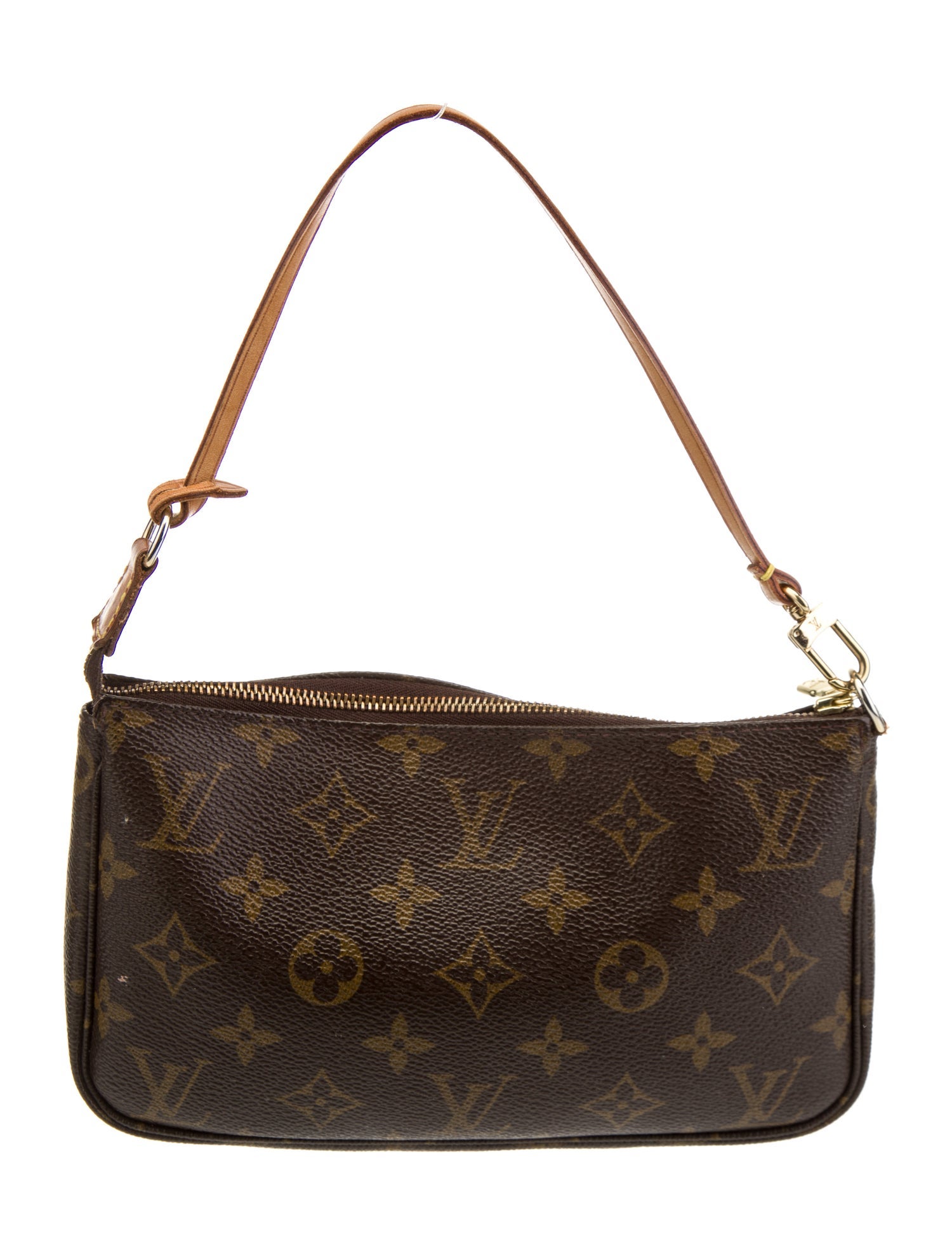 Louis Vuitton Monogram Pochette Accessoires - Brown Handle Bags ...