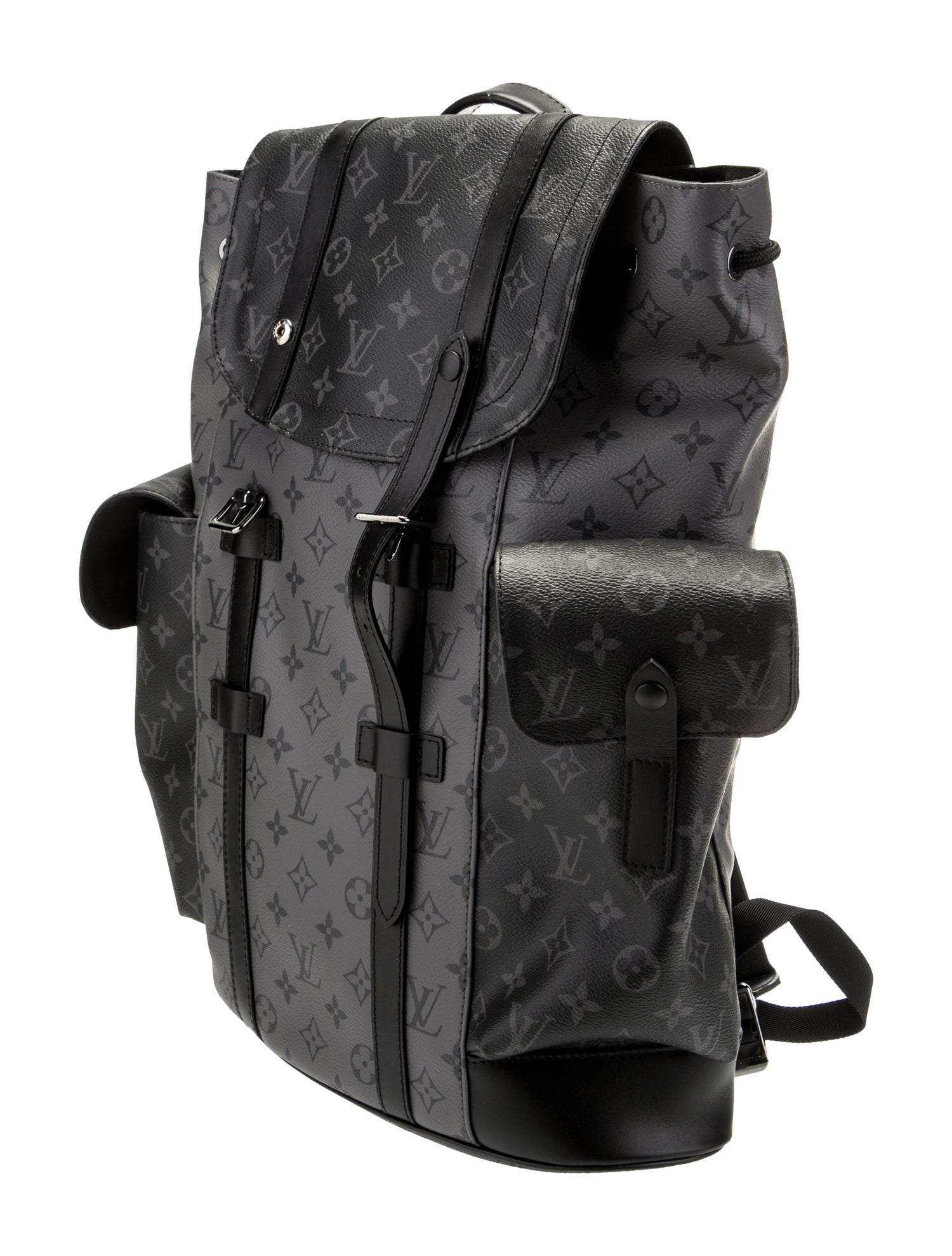 Louis Vuitton Monogram Eclipse Reverse Christopher Backpack - Grey ...