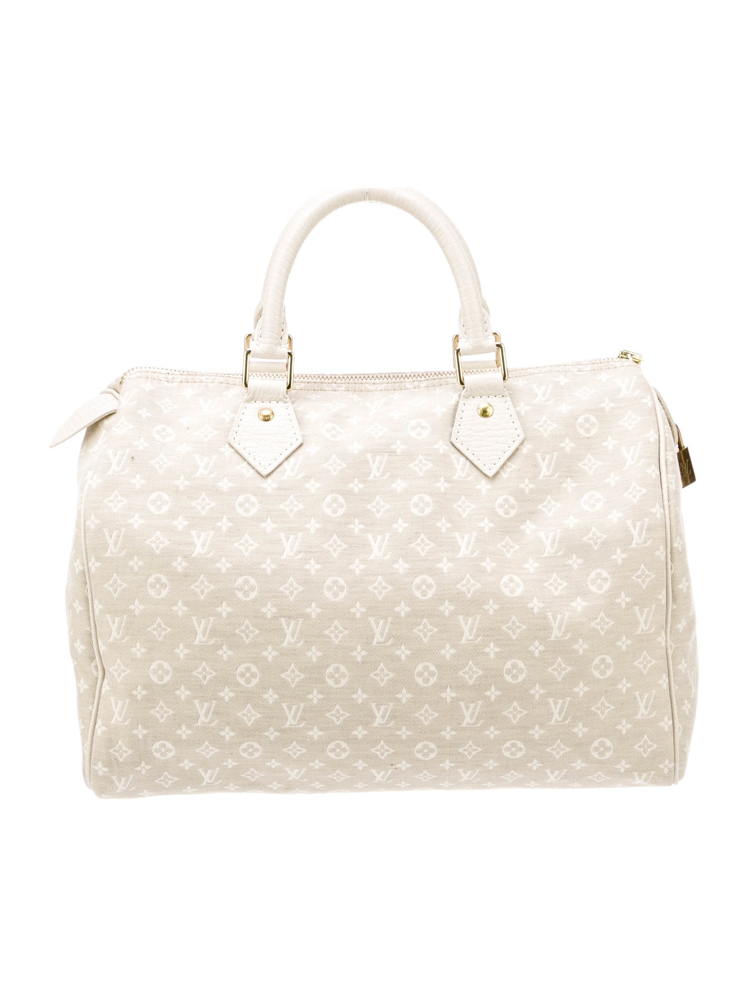 Louis Vuitton Mini Lin Speedy 30 - Neutrals Handle Bags, Handbags ...