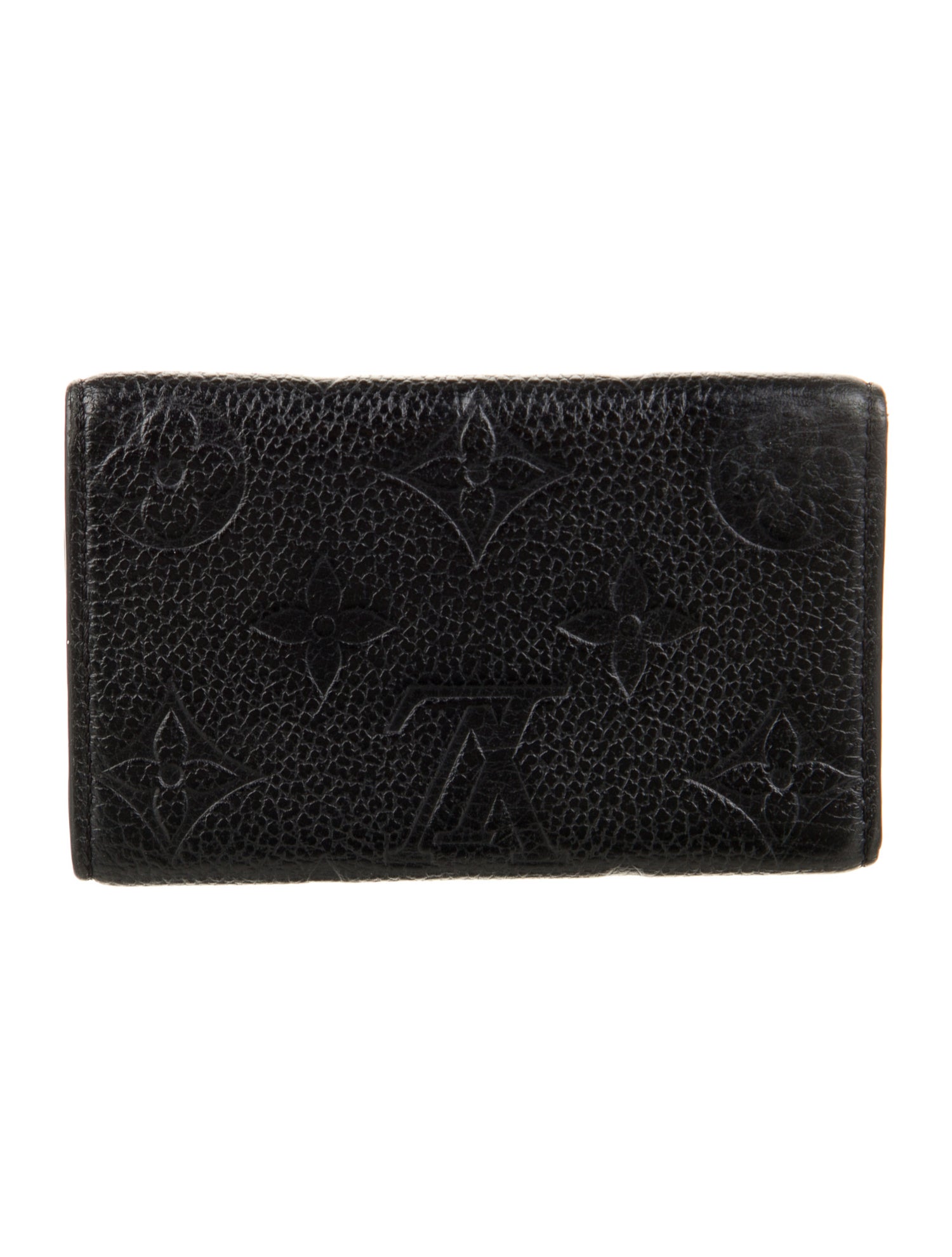 Louis Vuitton LV Monogram Empreinte Leather Victorine Wallet - Black ...