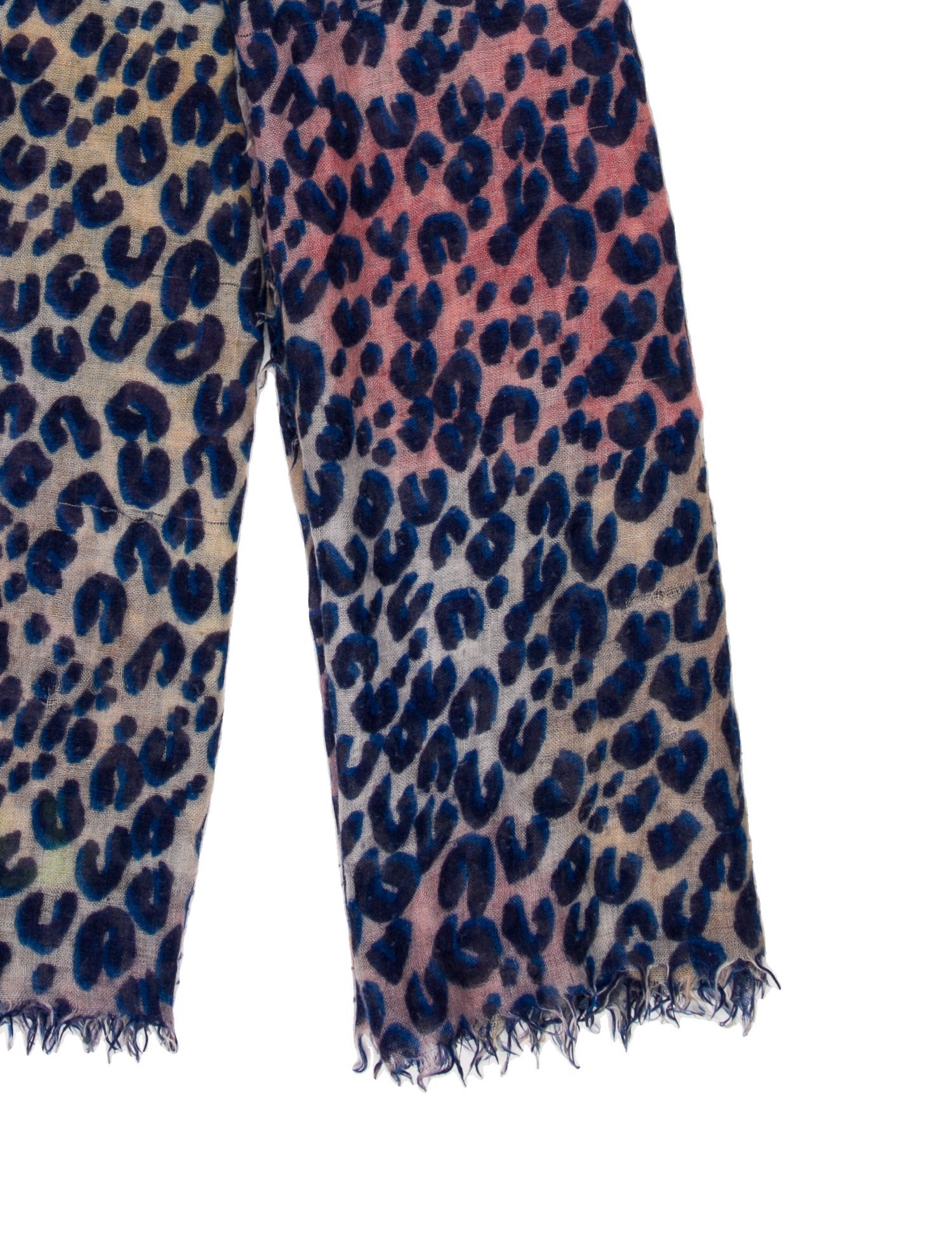 Louis Vuitton Leopard Print Scarf - Blue Scarves and Shawls ...