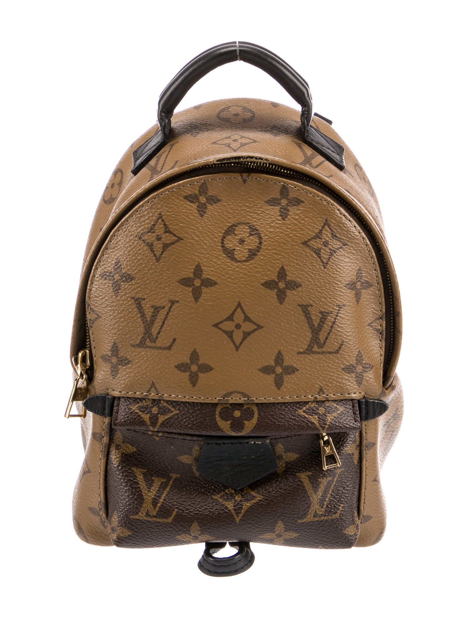 Louis Vuitton Monogram Reverse Mini Palm Springs Backpack - Brown ...