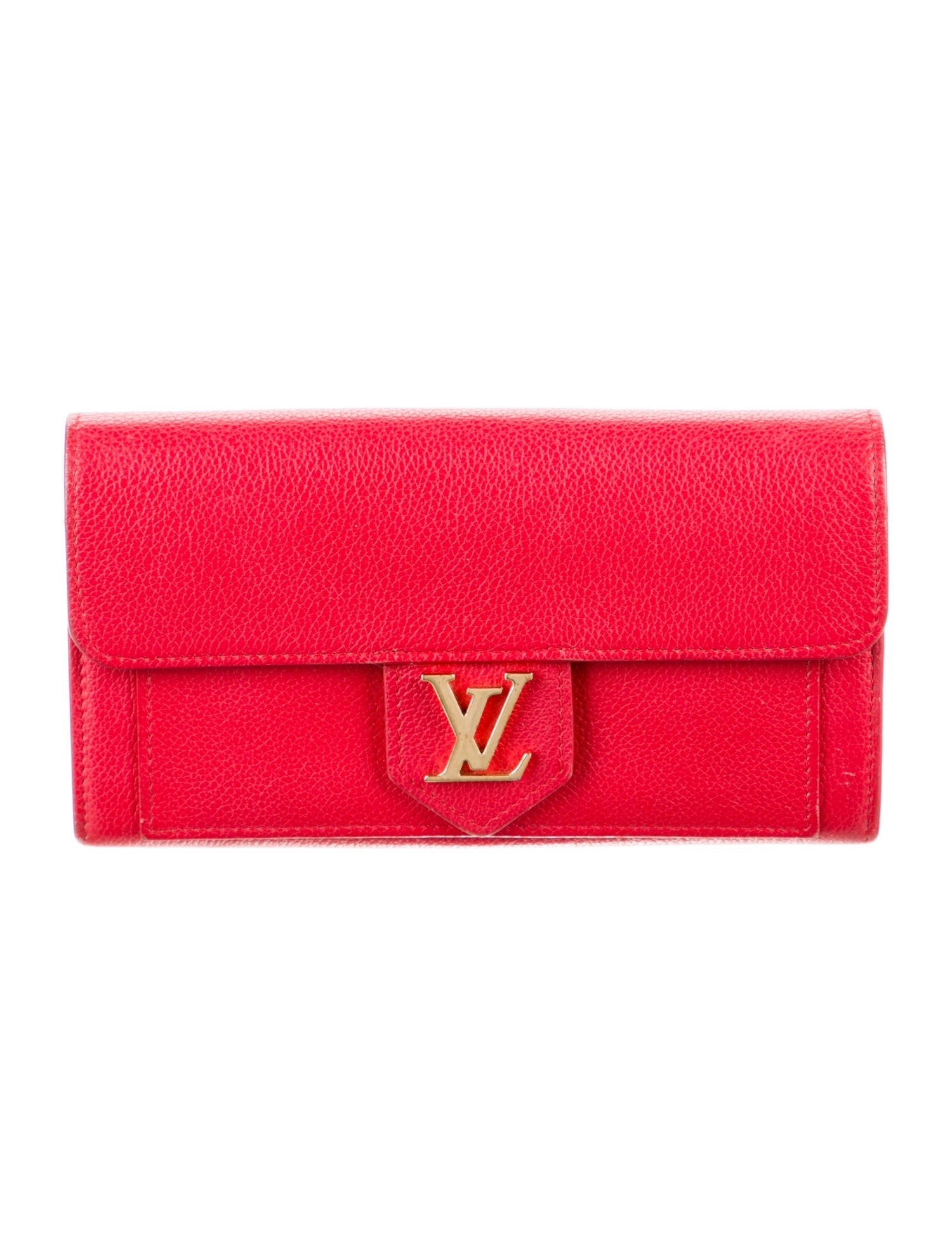 Louis Vuitton 2015 Leather Lockme Wallet - Red Wallets, Accessories ...