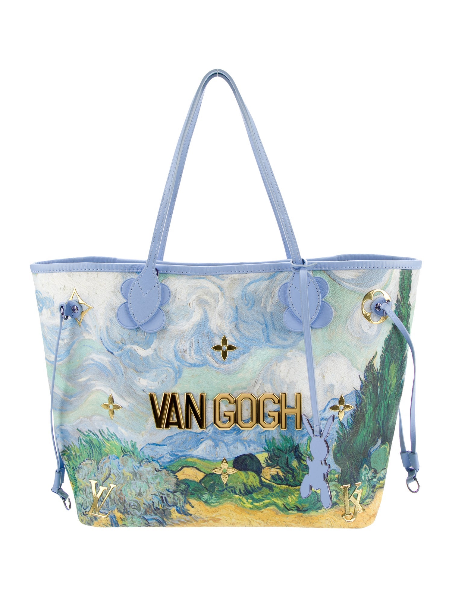 Louis Vuitton Masters Collection Neverfull MM Van Gogh w/ Pouch - Blue ...