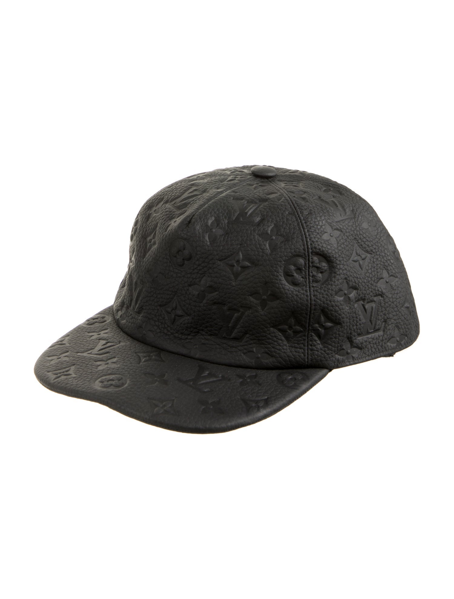 Louis Vuitton Monogram Empreinte Leather Cap - Black Hats, Accessories ...