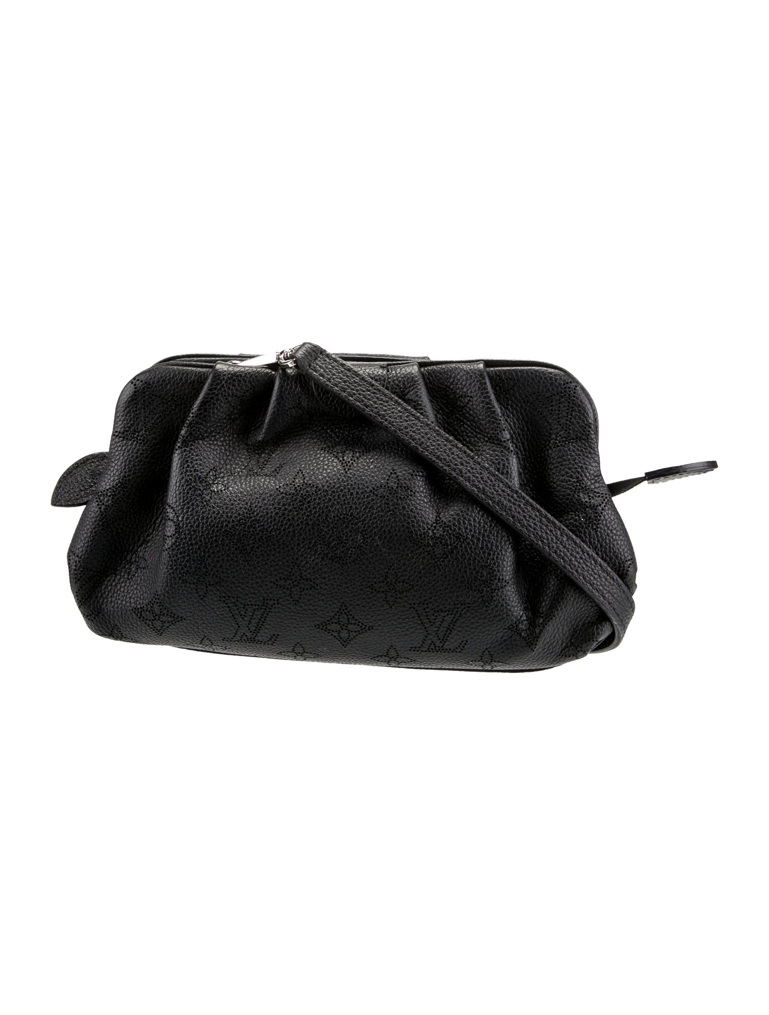 Louis Vuitton Monogram Mahina Scala Mini Pouch - Black Crossbody Bags ...