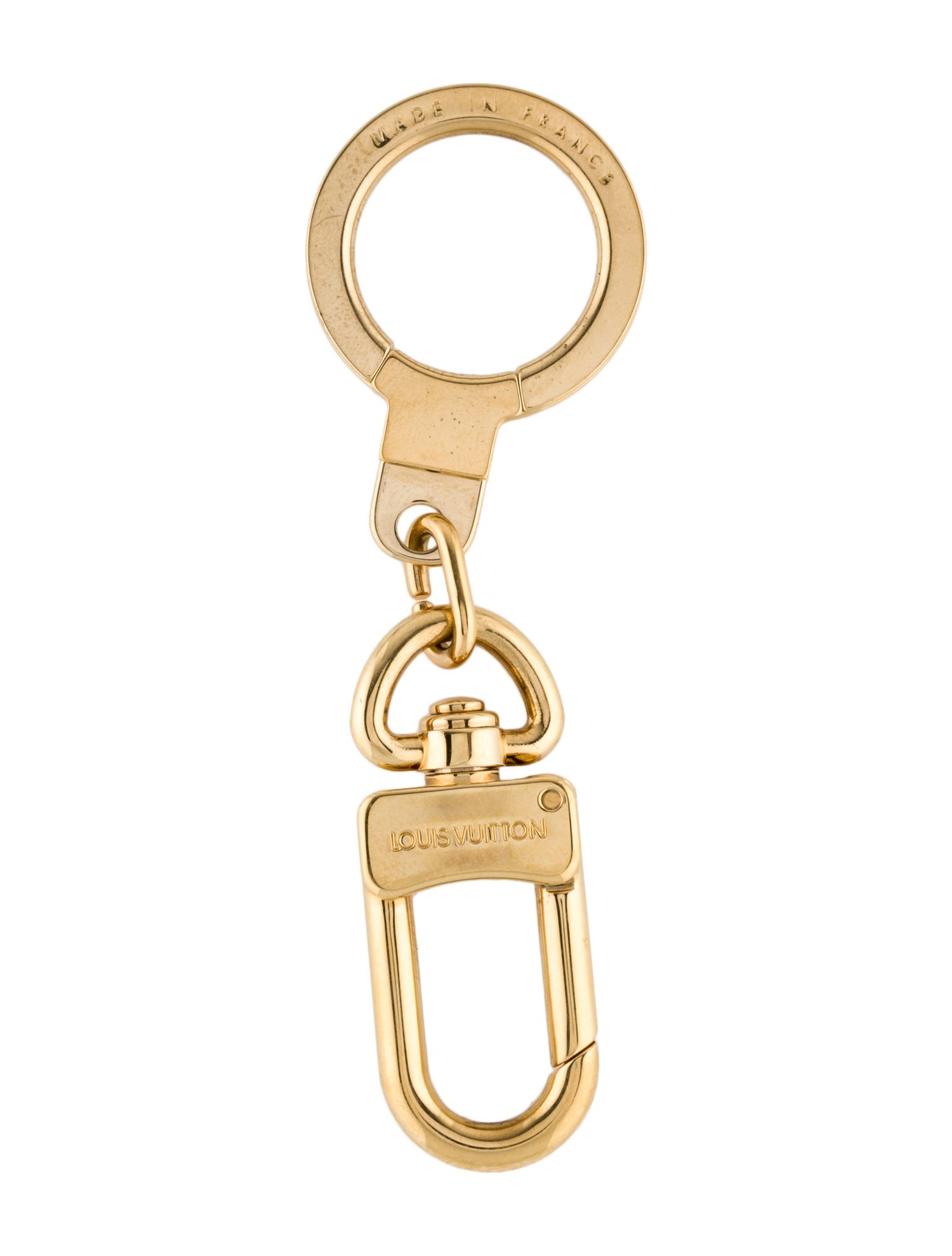 Louis Vuitton Key and Lock Bag Charm and Key Holder - Gold Keychains ...