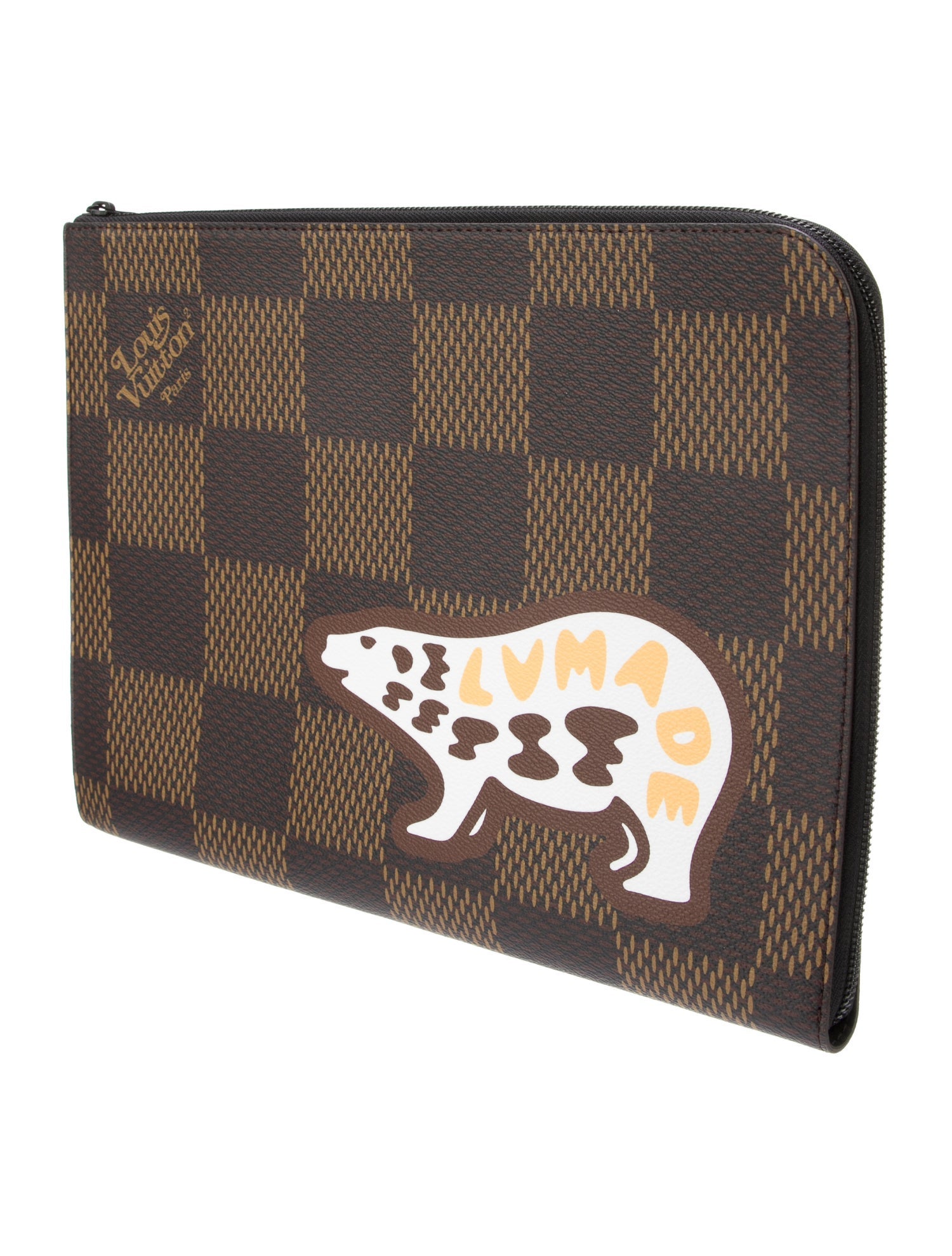 Louis Vuitton Coated Canvas Printed Laptop Cover - Brown Laptop Covers ...