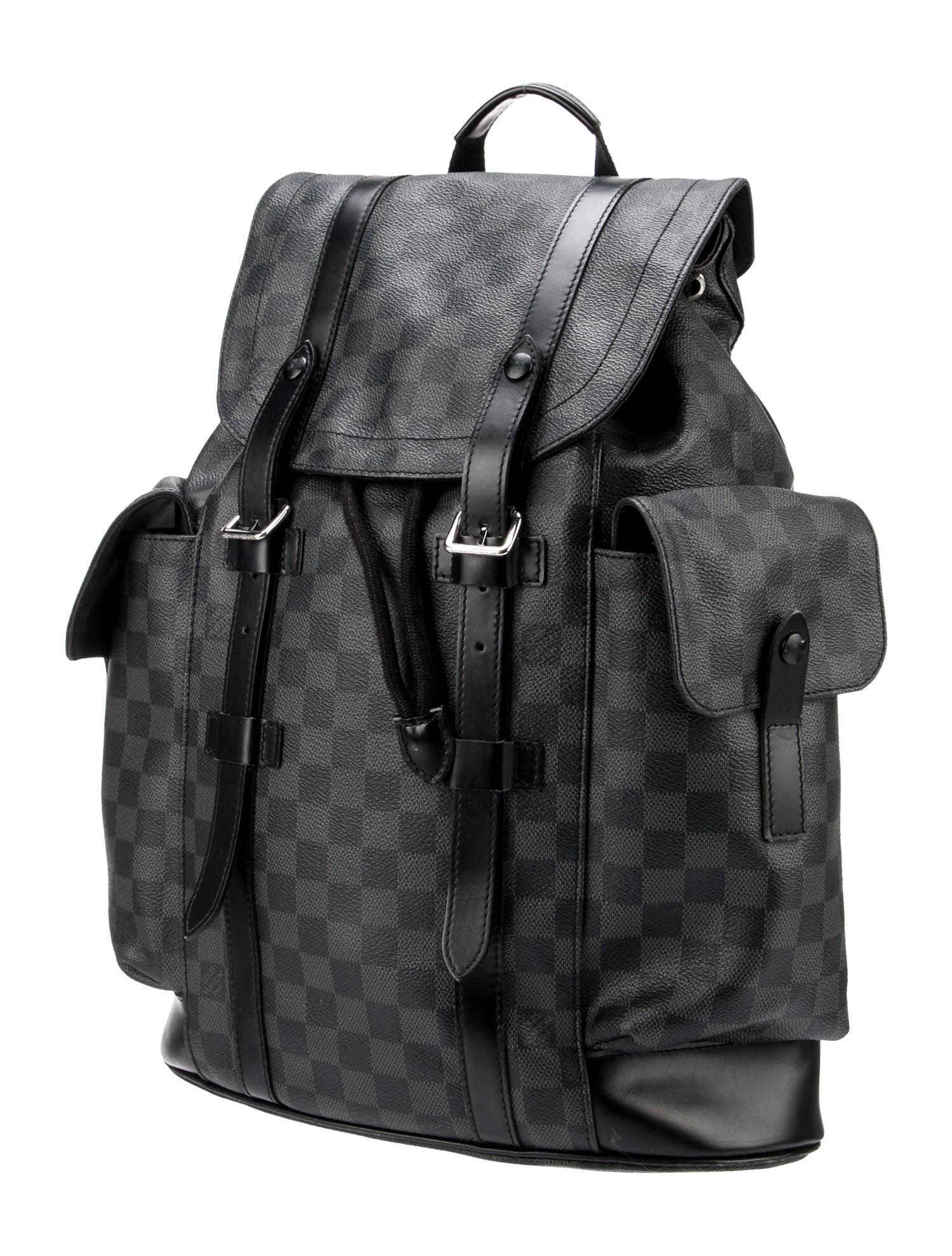 Louis Vuitton Damier Graphite Christopher PM - Grey Backpacks, Bags ...