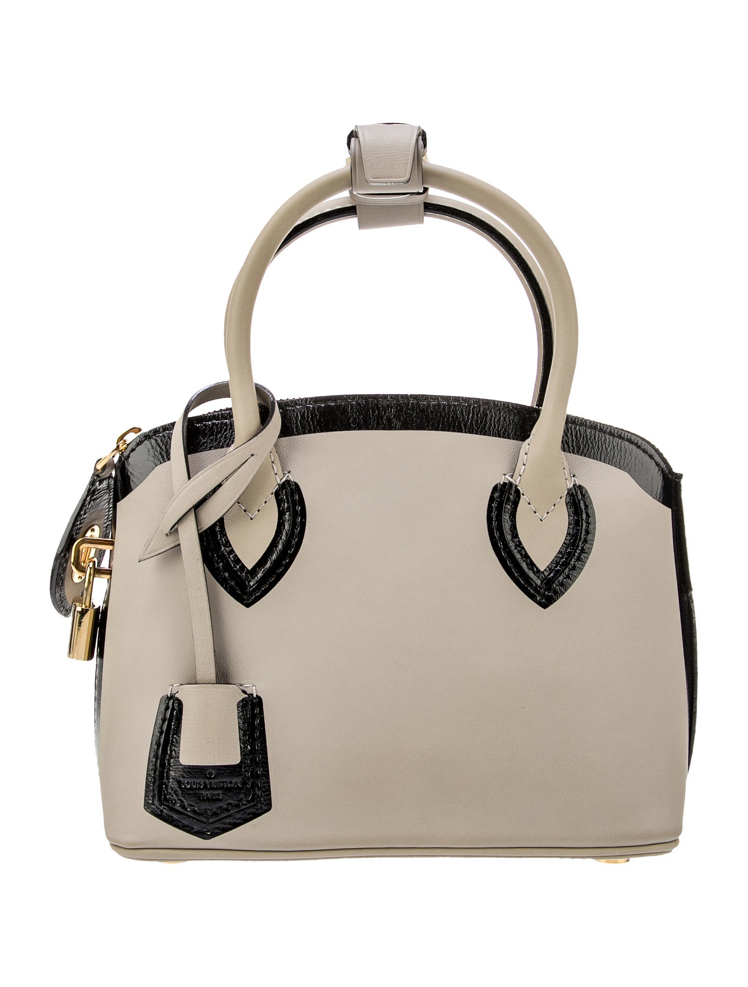 Louis Vuitton Cuir Obsession Lockit BB - Neutrals Handle Bags, Handbags ...