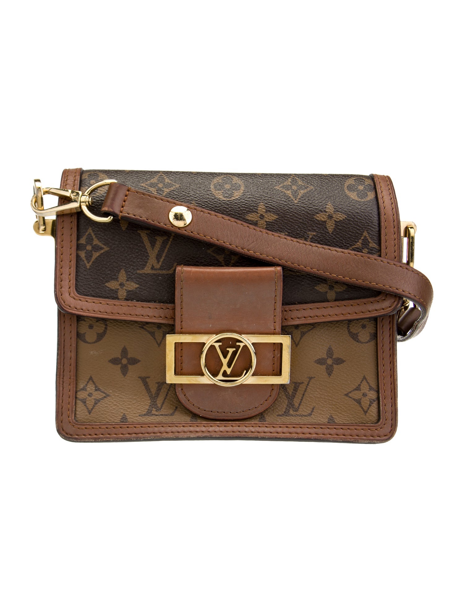 Louis Vuitton Monogram Reverse Dauphine MM - Brown Shoulder Bags ...