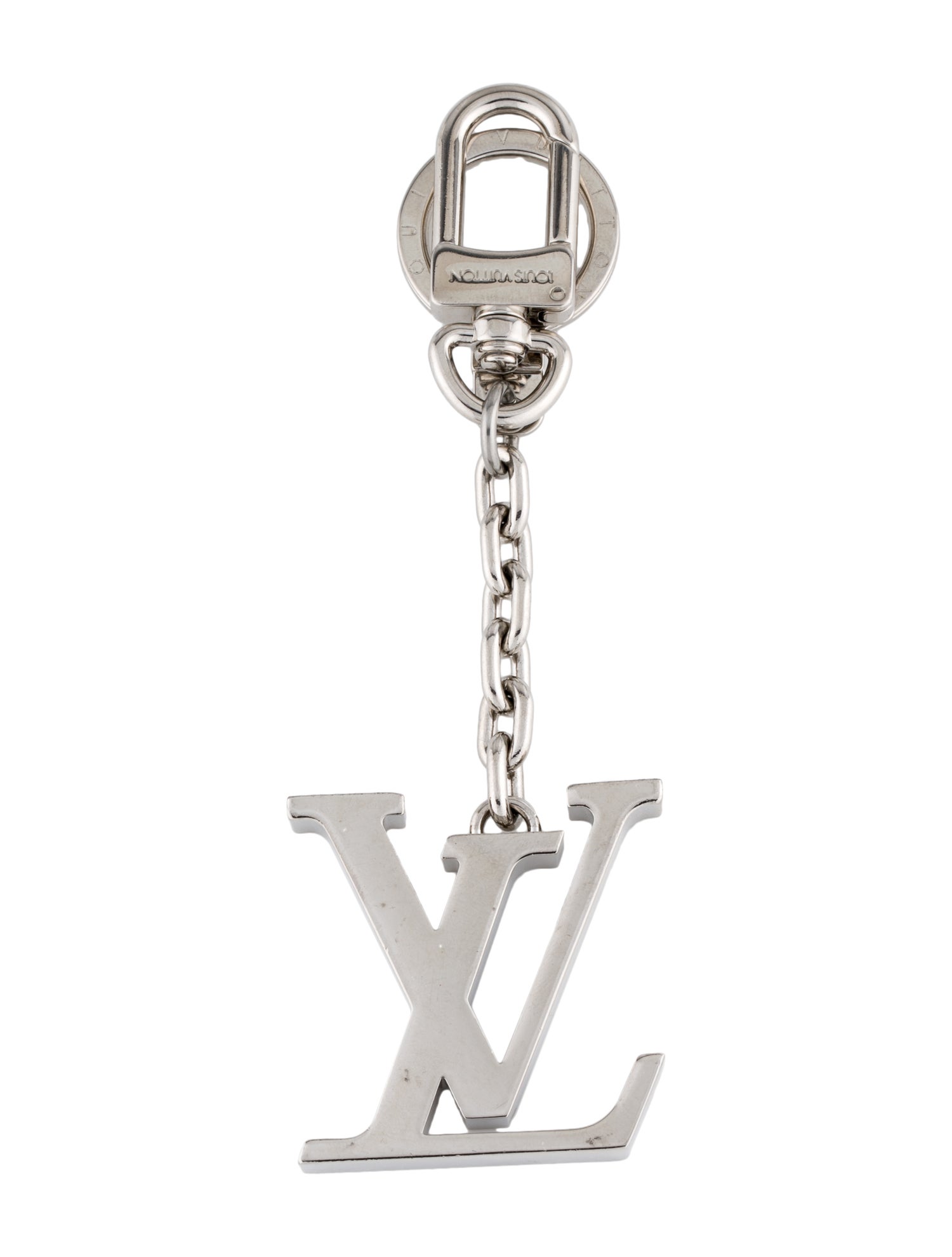Louis Vuitton LV Initials Bag Charm & Key Holder - Silver Keychains ...
