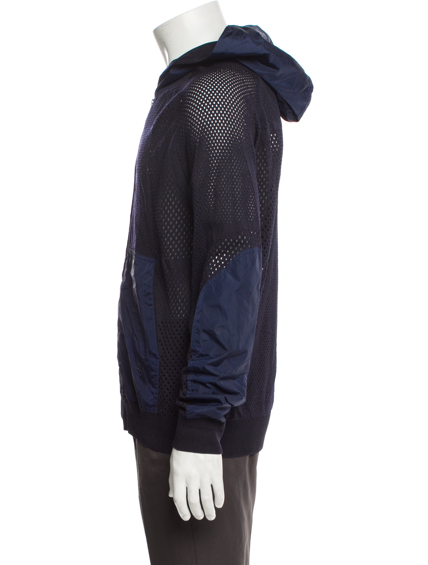 Moncler Colorblock Pattern Windbreaker w/ Tags - White Outerwear ...