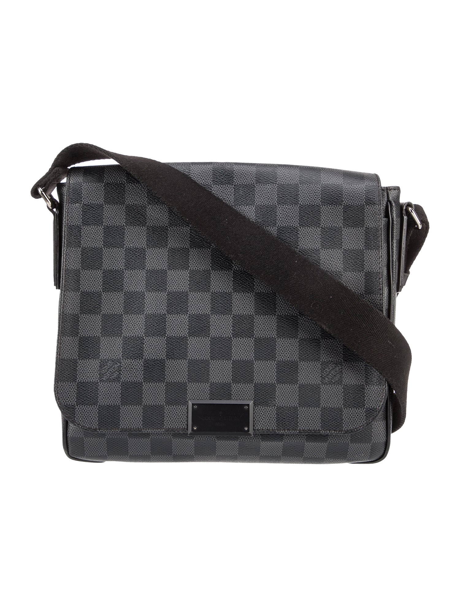 Louis Vuitton Coated Canvas PM Damier Graphite Pattern - Black ...