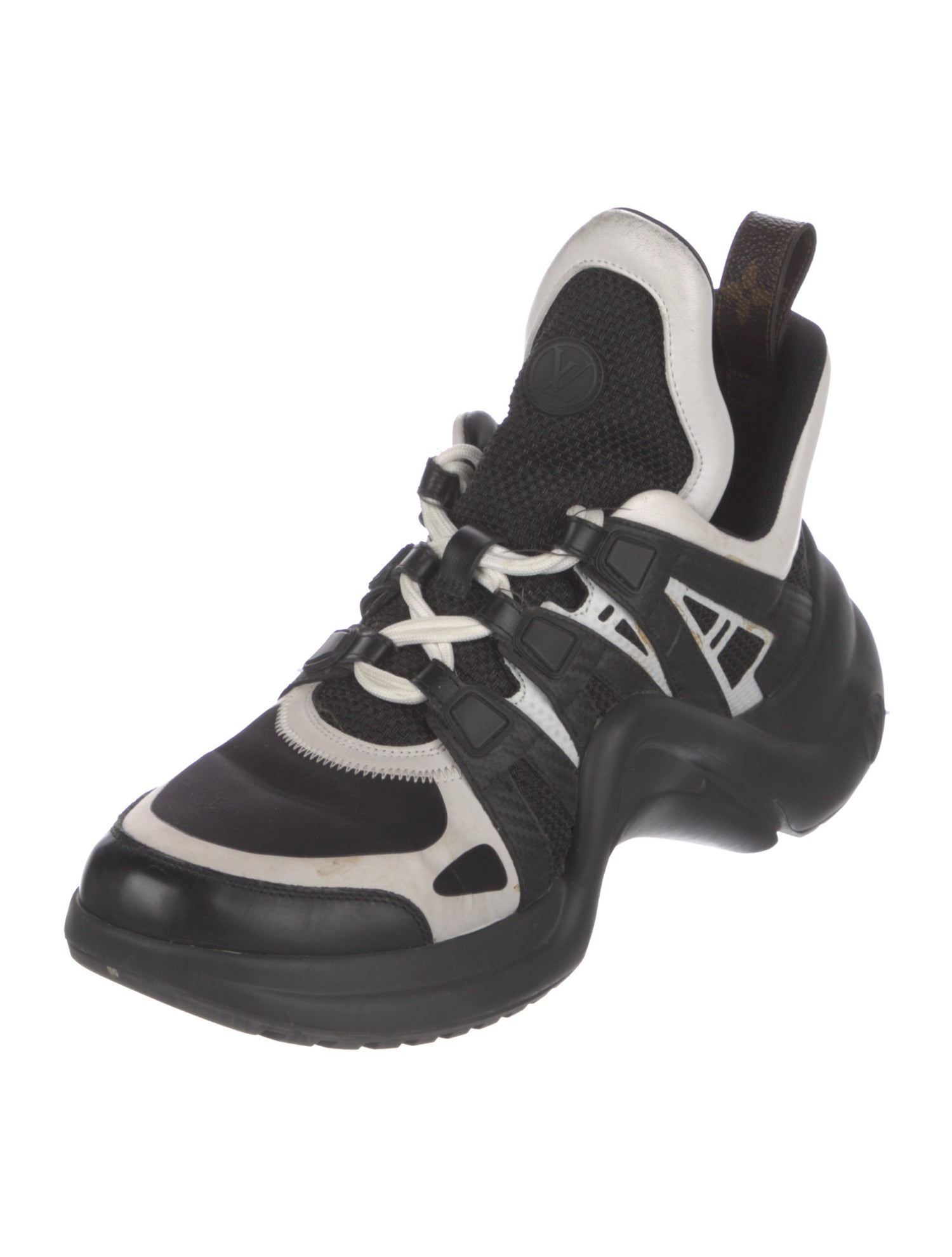 Louis Vuitton Leather Chunky Sneakers - Black Sneakers, Shoes ...