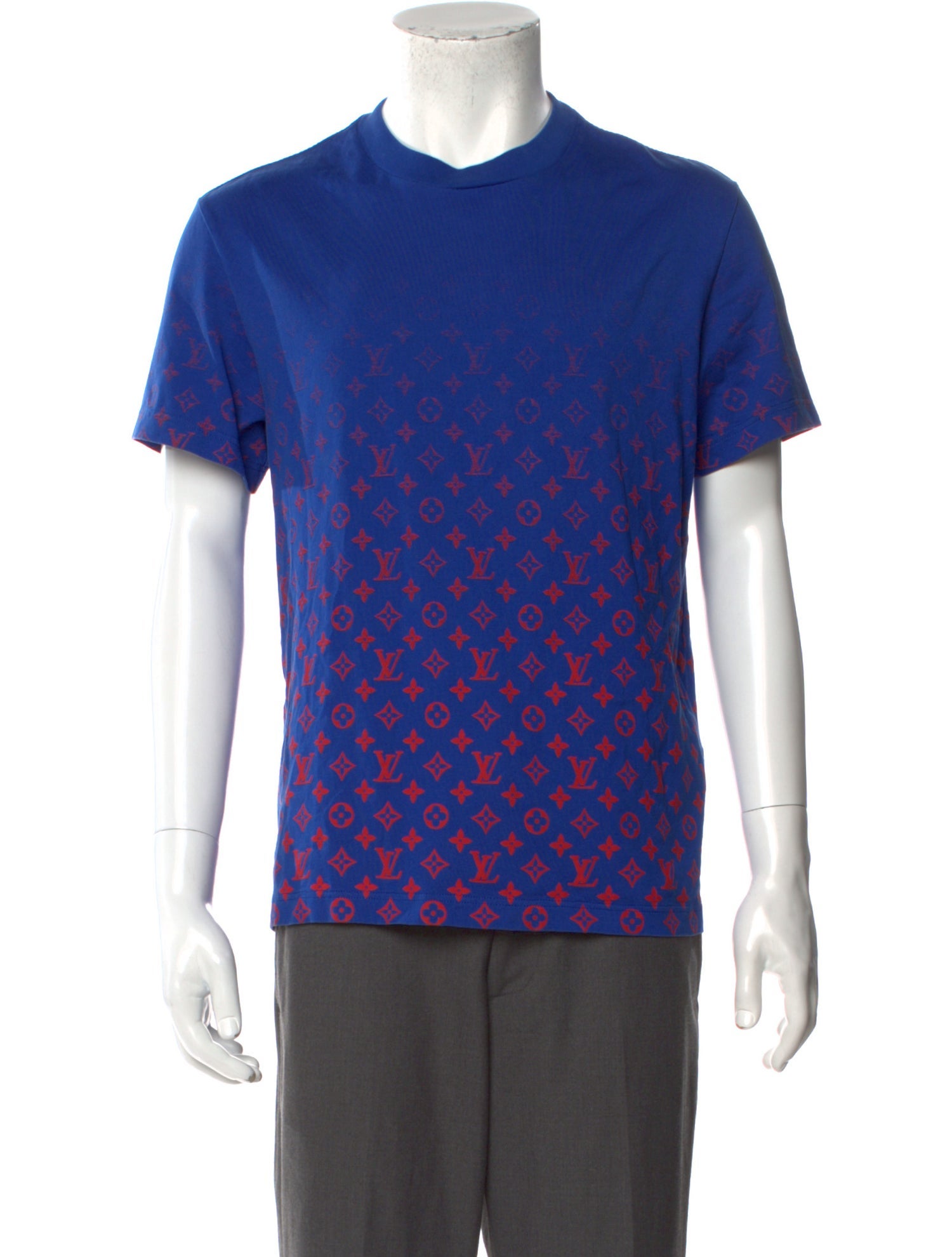 Louis Vuitton 2021 Monogram Gradient T-Shirt - Blue T-Shirts, Clothing ...