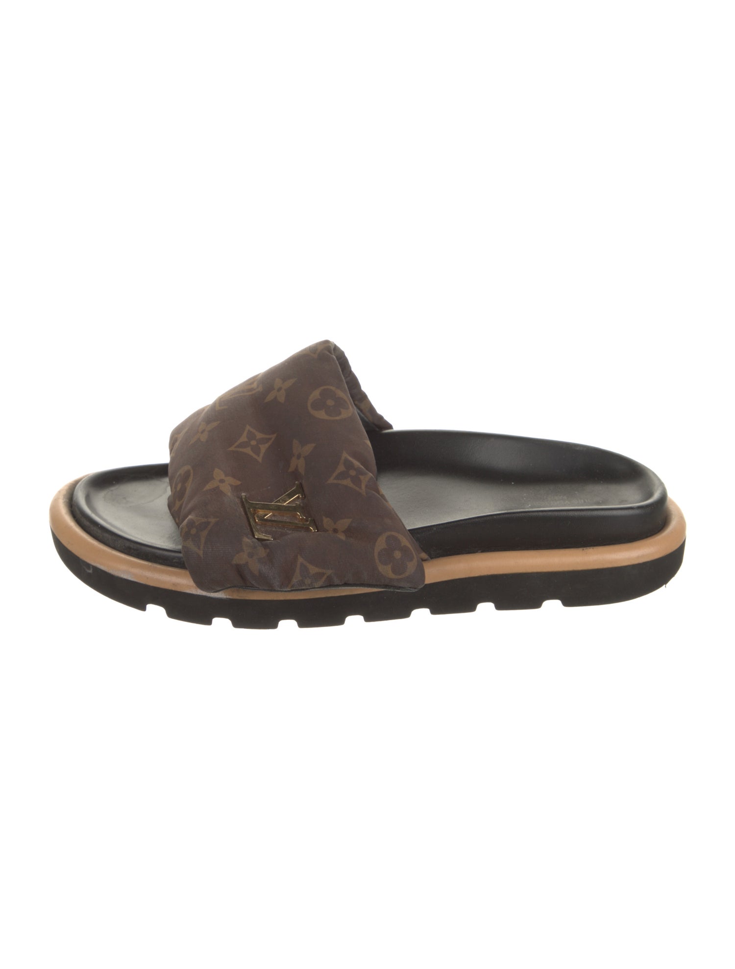 Louis Vuitton LV Monogram Slides - Brown Sandals, Shoes - LOU862621 ...