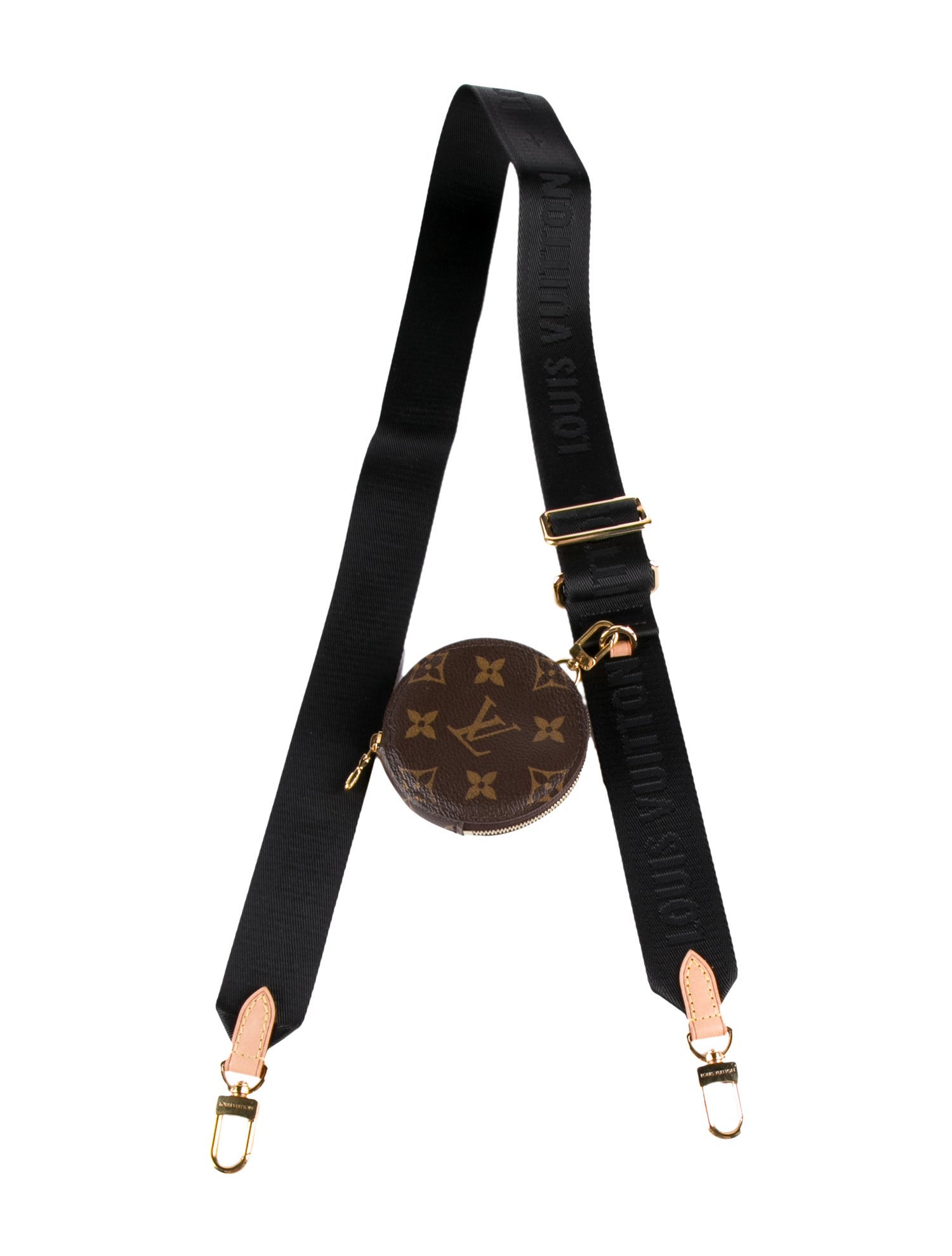 Louis Vuitton Monogram Multi-Pochette Accessoires Bandoulière Bag Strap & Coin Pouch - Black Bag ...