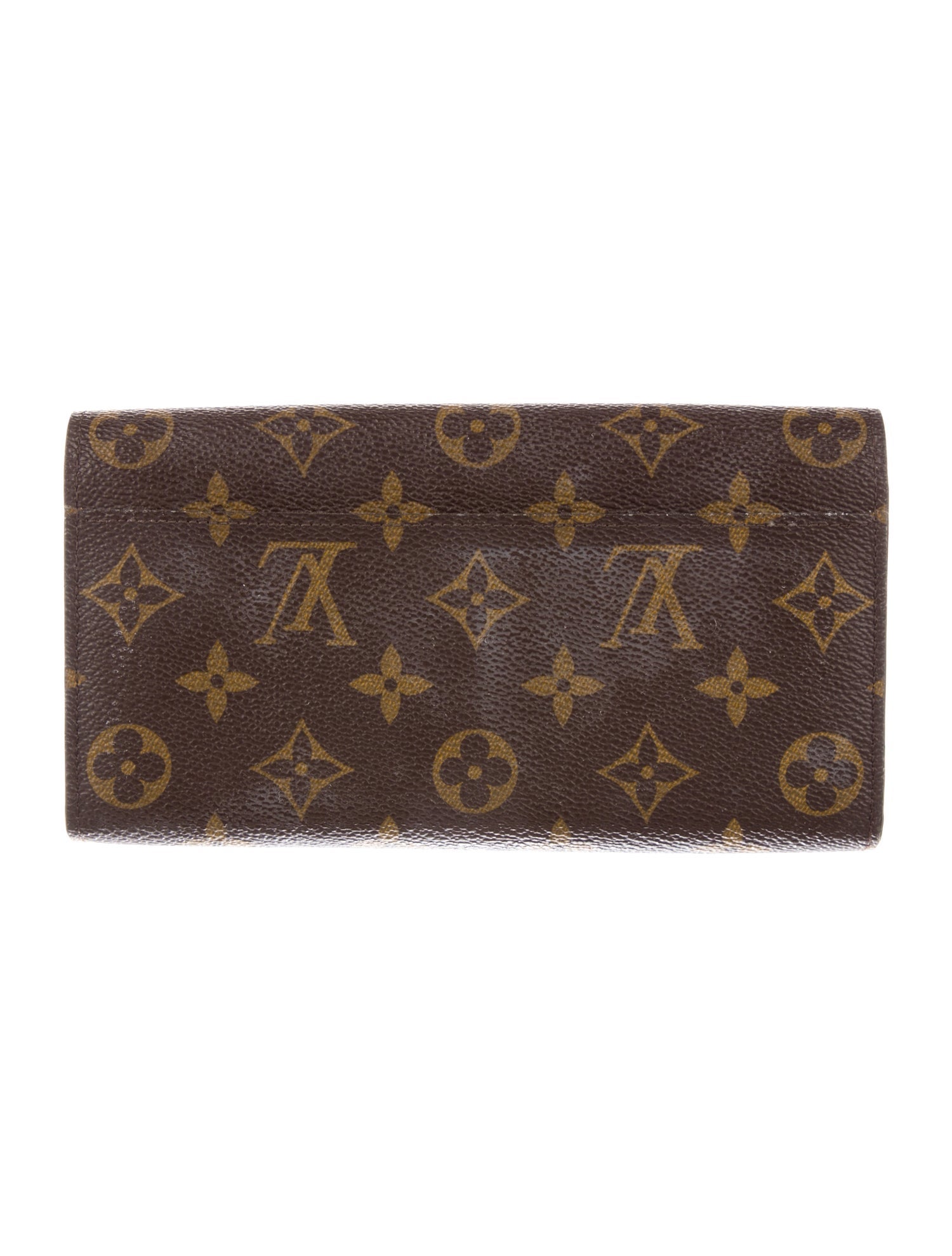 Louis Vuitton LV Monogram Coated Canvas Josephine Wallet - Brown ...