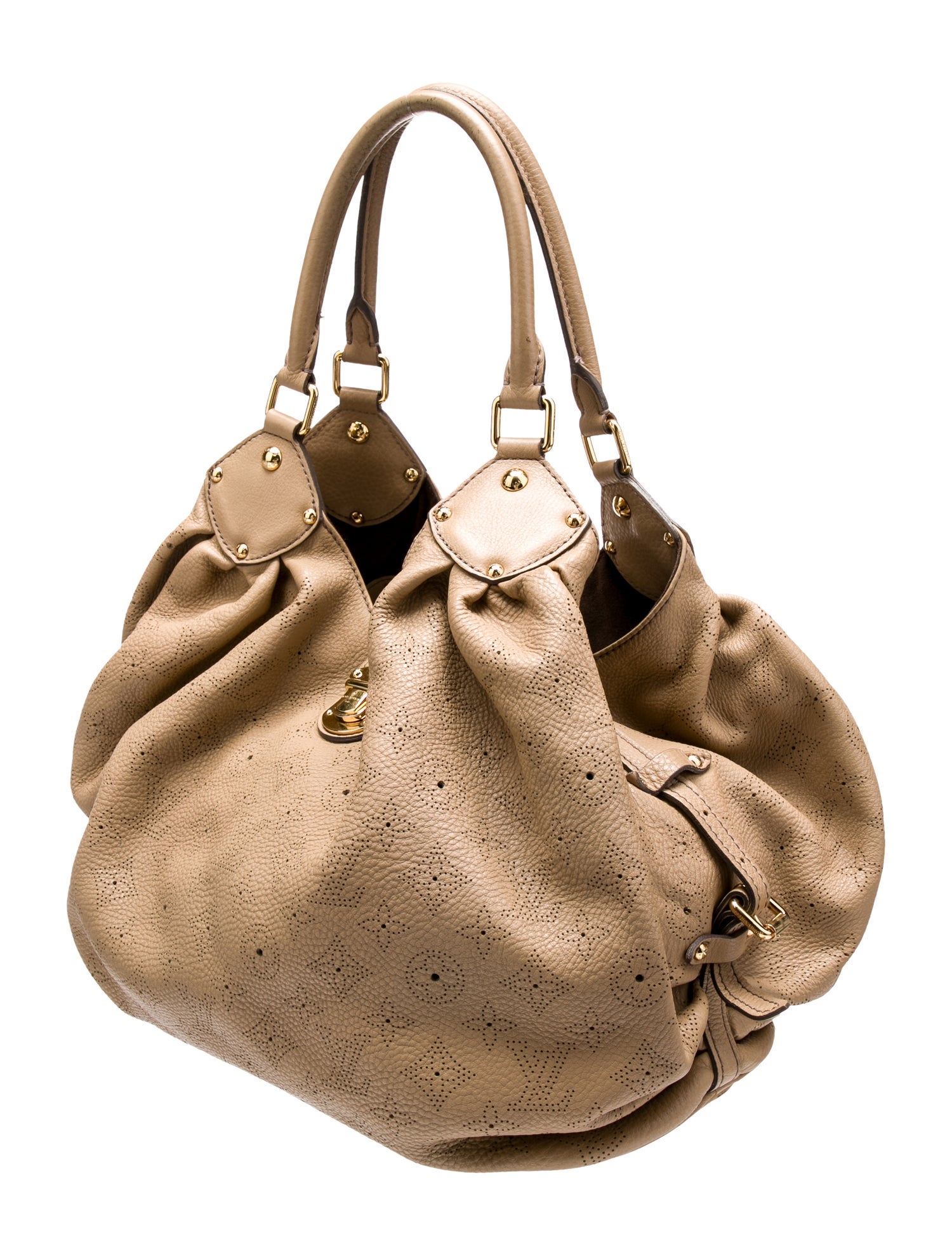 Louis Vuitton Monogram Mahina L Hobo - Black Hobos, Handbags ...