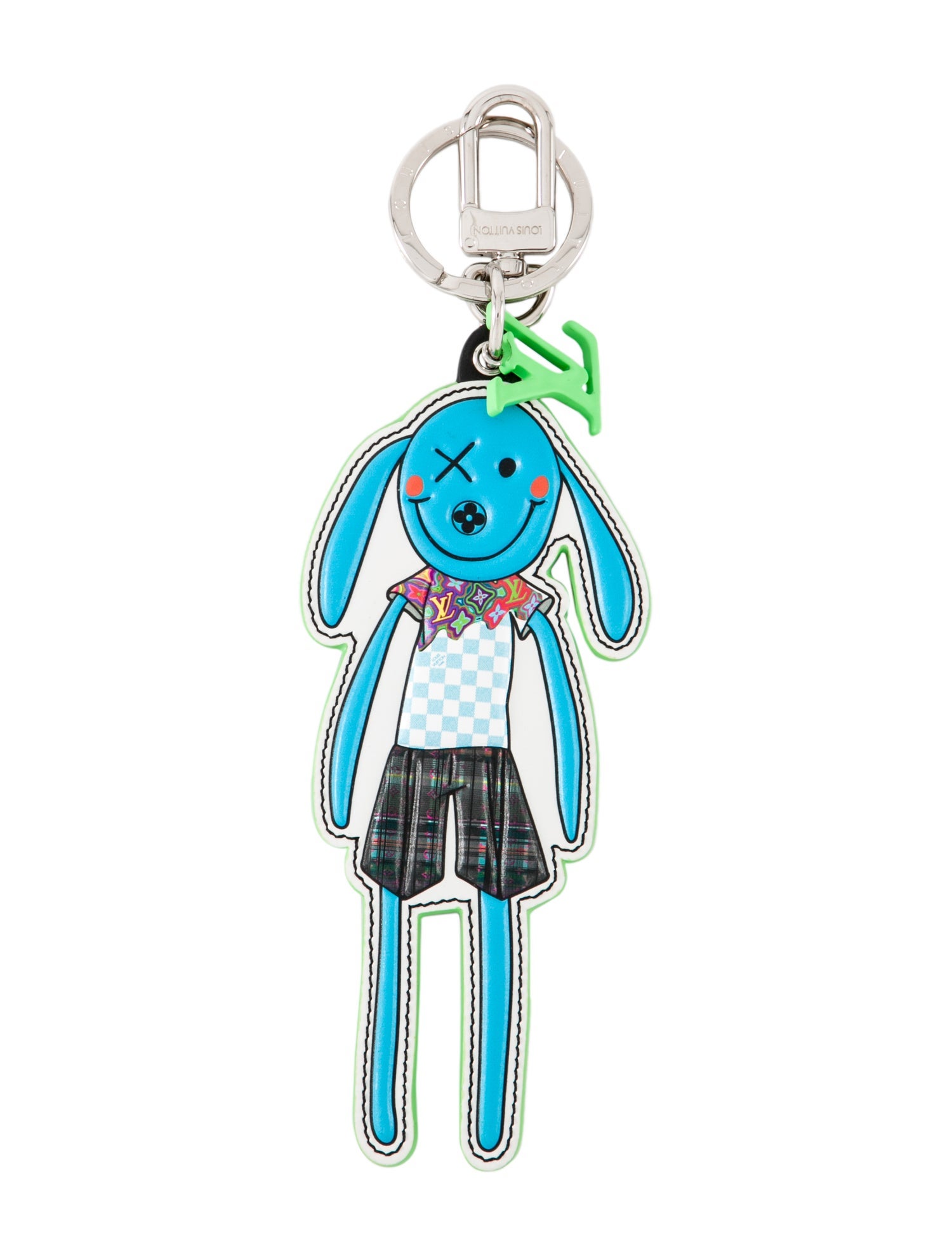 Louis Vuitton LV Initiales Bag Charm & Key Holder - Blue Keychains ...