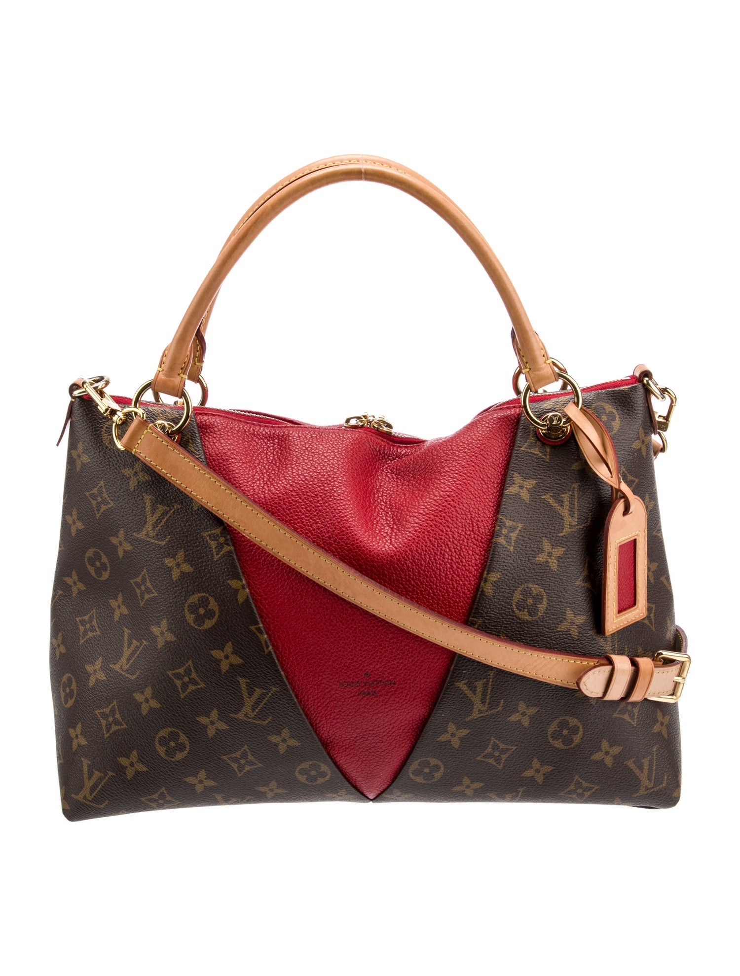 Louis Vuitton Monogram V Tote MM - Brown Handle Bags, Handbags ...
