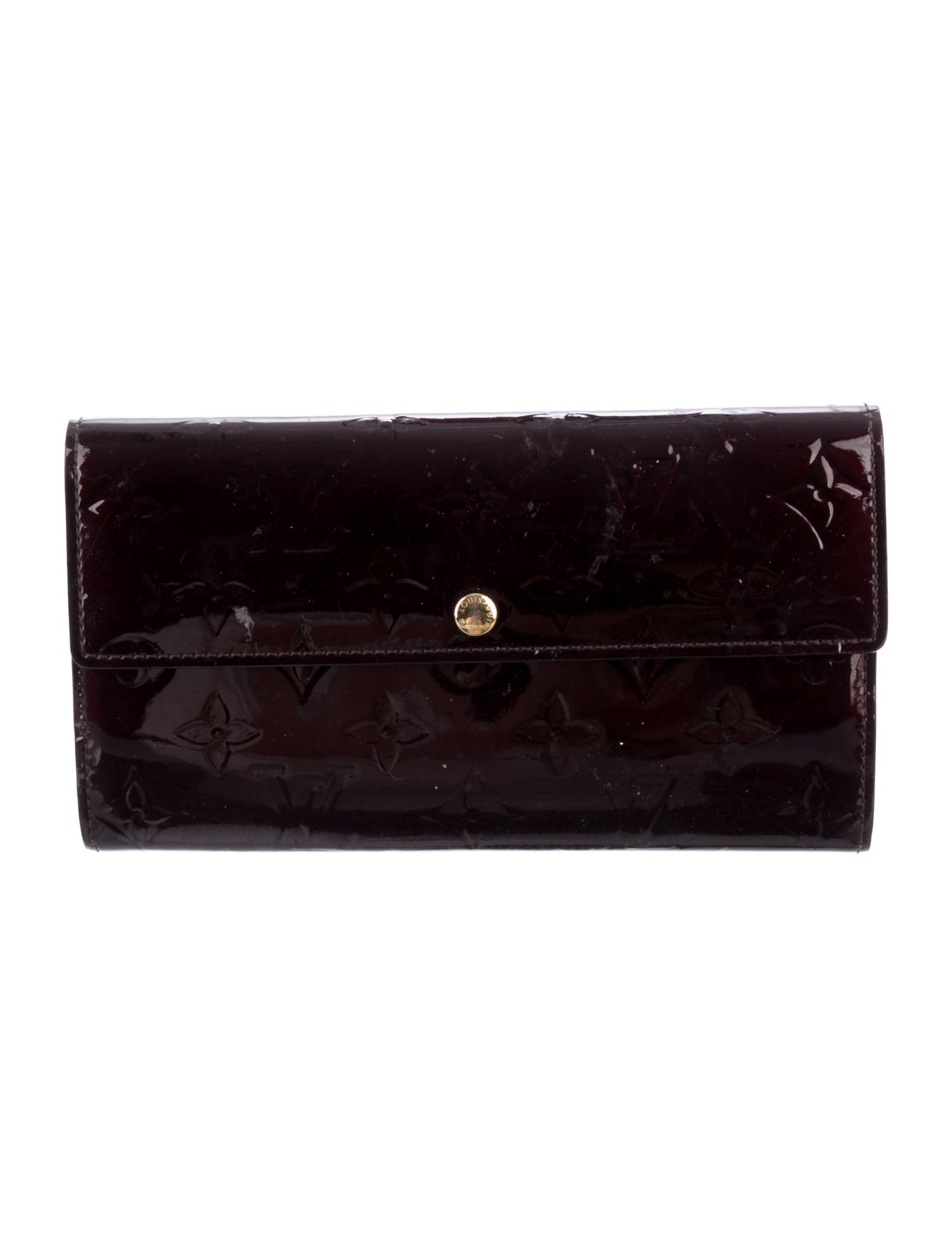 Louis Vuitton Patent Leather Wallet - Burgundy Wallets, Accessories ...