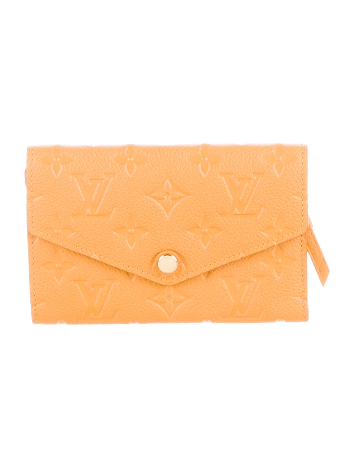 Louis Vuitton LV Monogram Empreinte Leather Compact Wallet - Yellow ...