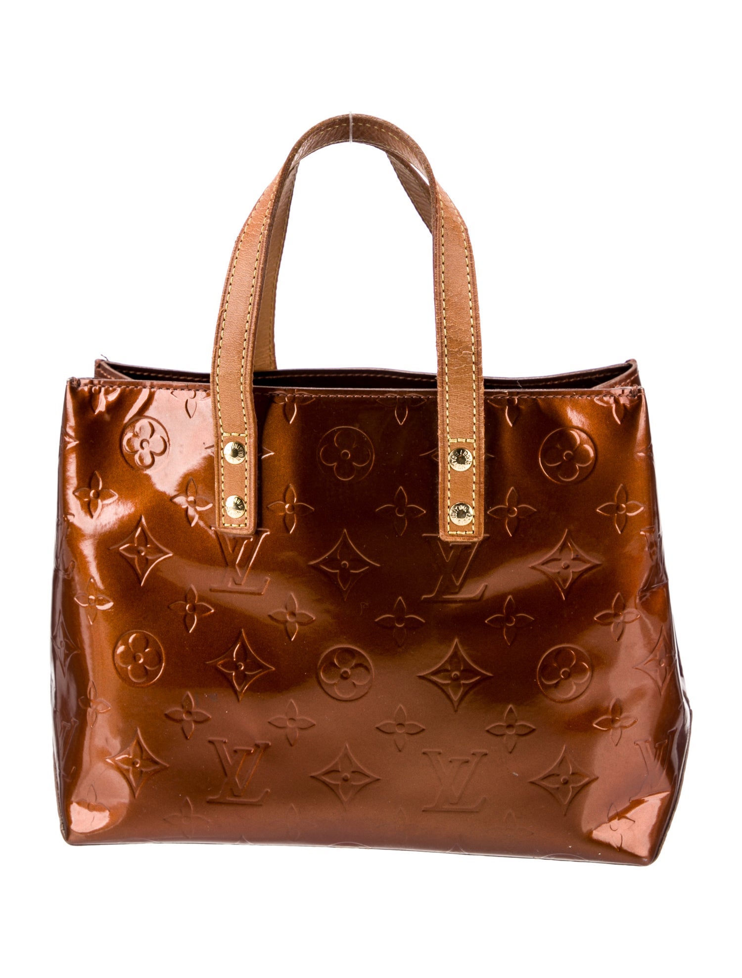 Louis Vuitton Monogram Vernis Reade PM - Burgundy Handle Bags, Handbags ...