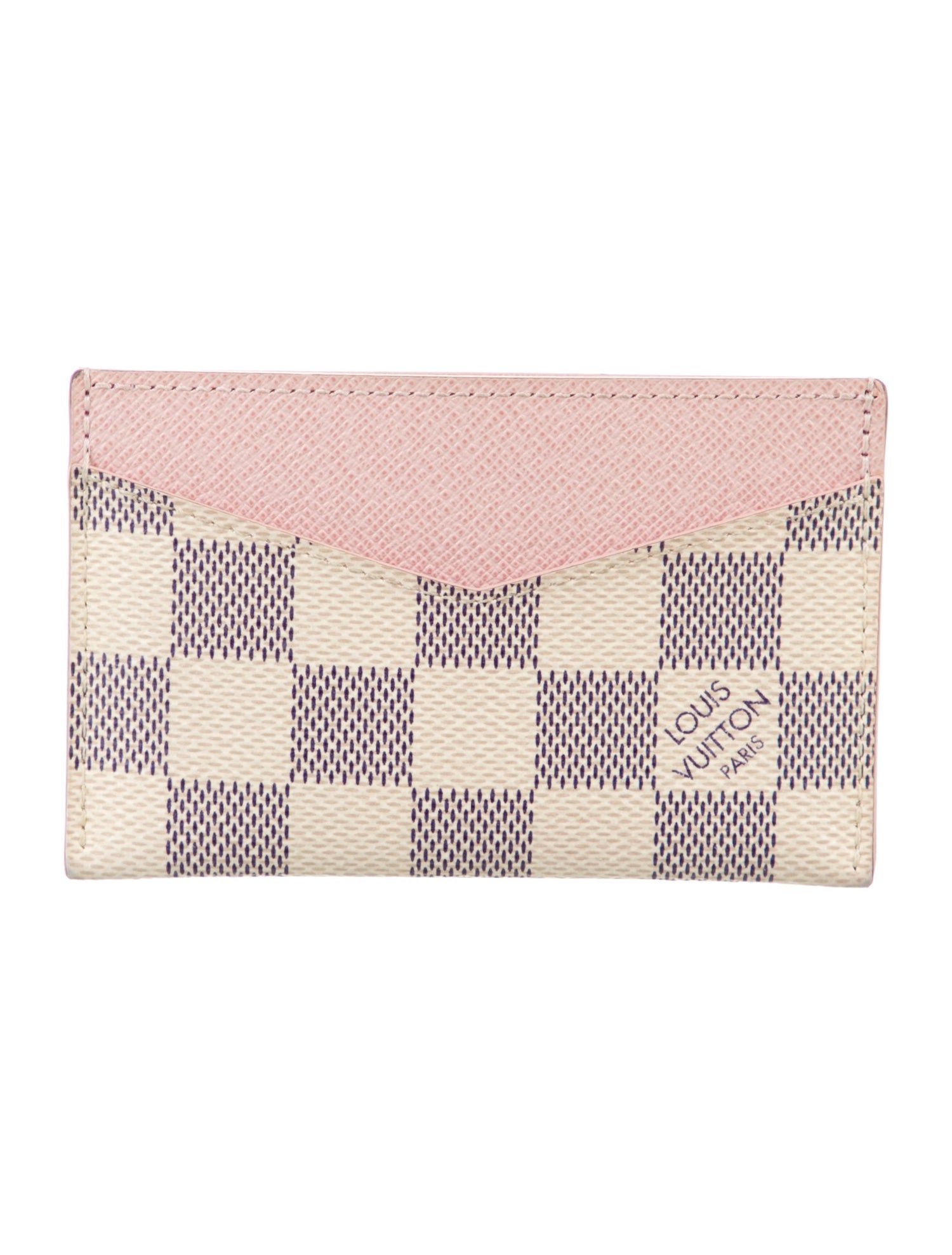 Louis Vuitton Damier Azur Pattern Coated Canvas Card Case - Neutrals ...
